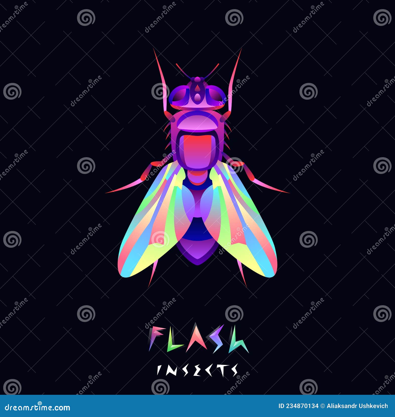 Modern Insects Infographic Design Template. Bugs And Beetles ...