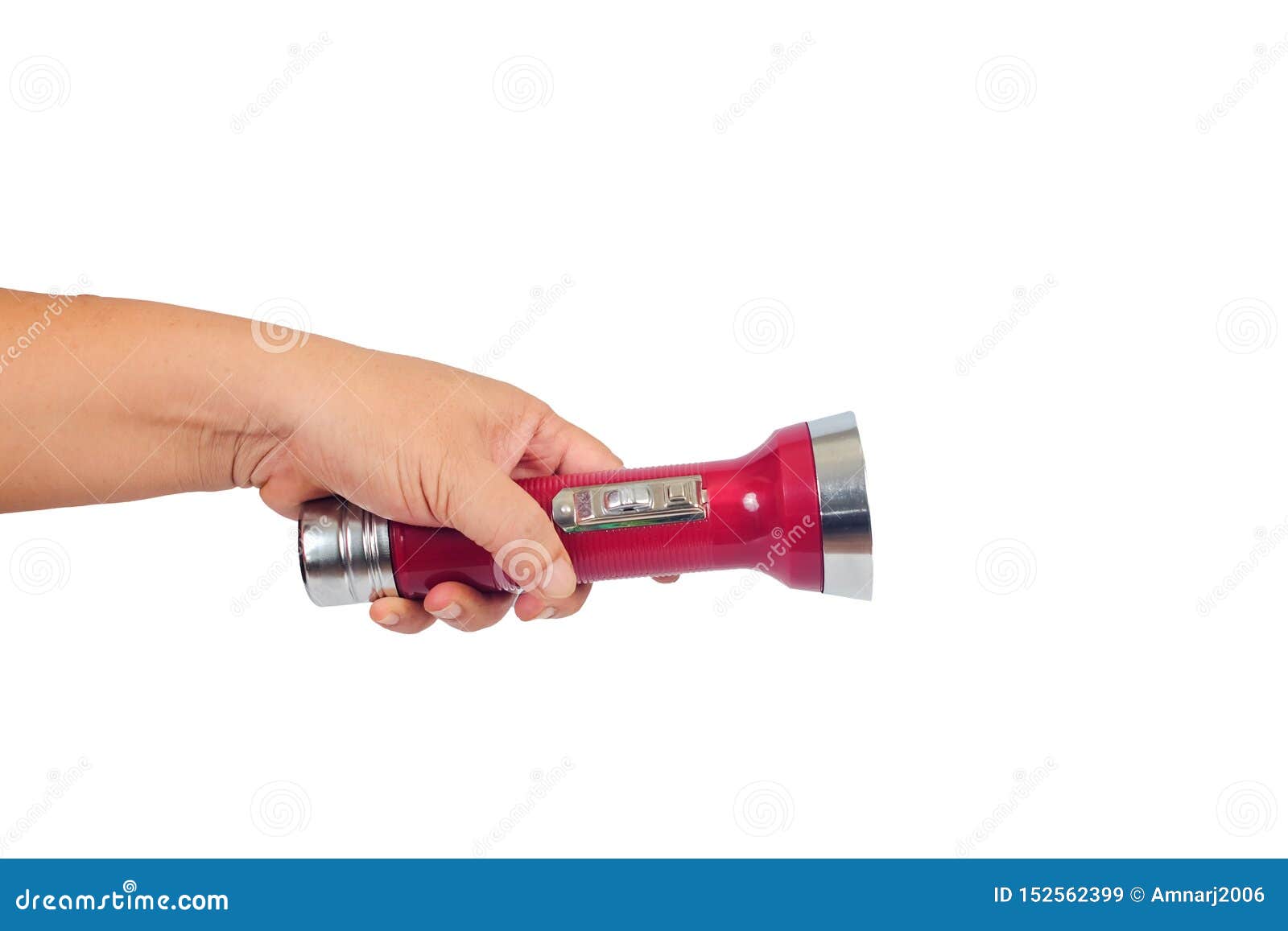 Vintage Flash Light or Lamp in Hand Stock Image - Image of style, bulb ...