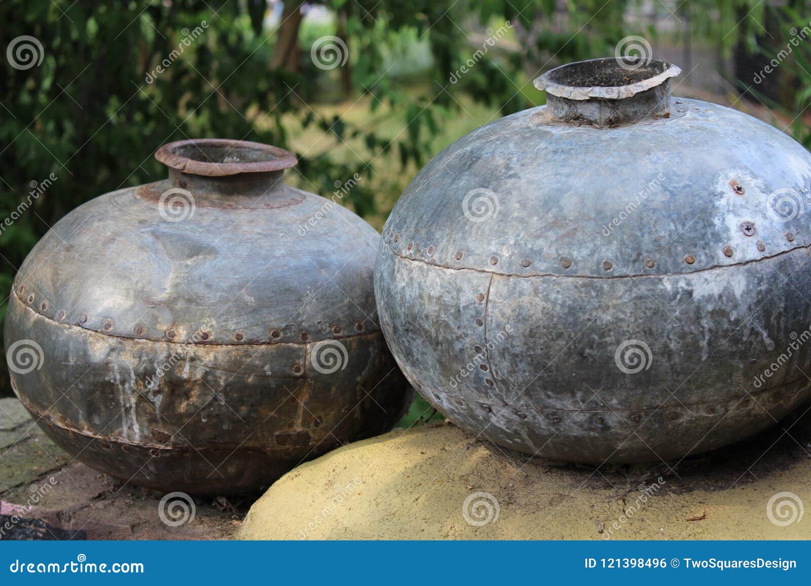 Vintage Flasks. Clay Flasks. the Old Flasks. Stock Photo - Image of ...