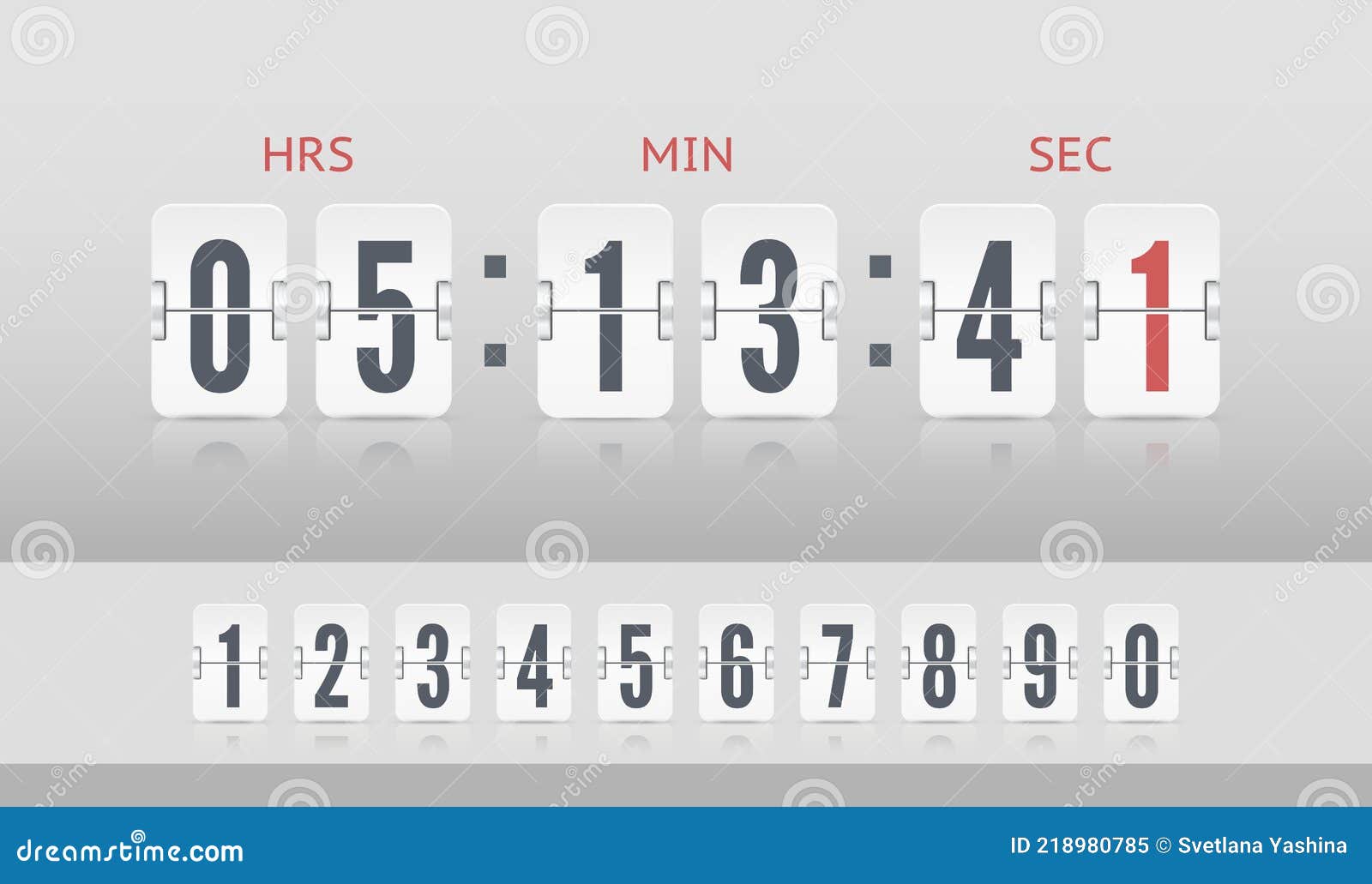 Vintage Flip Clock Time Counter Vector Template. White Scoreboard ... Vintage Flip Clock Time Counter Vector Template. White Scoreboard ...