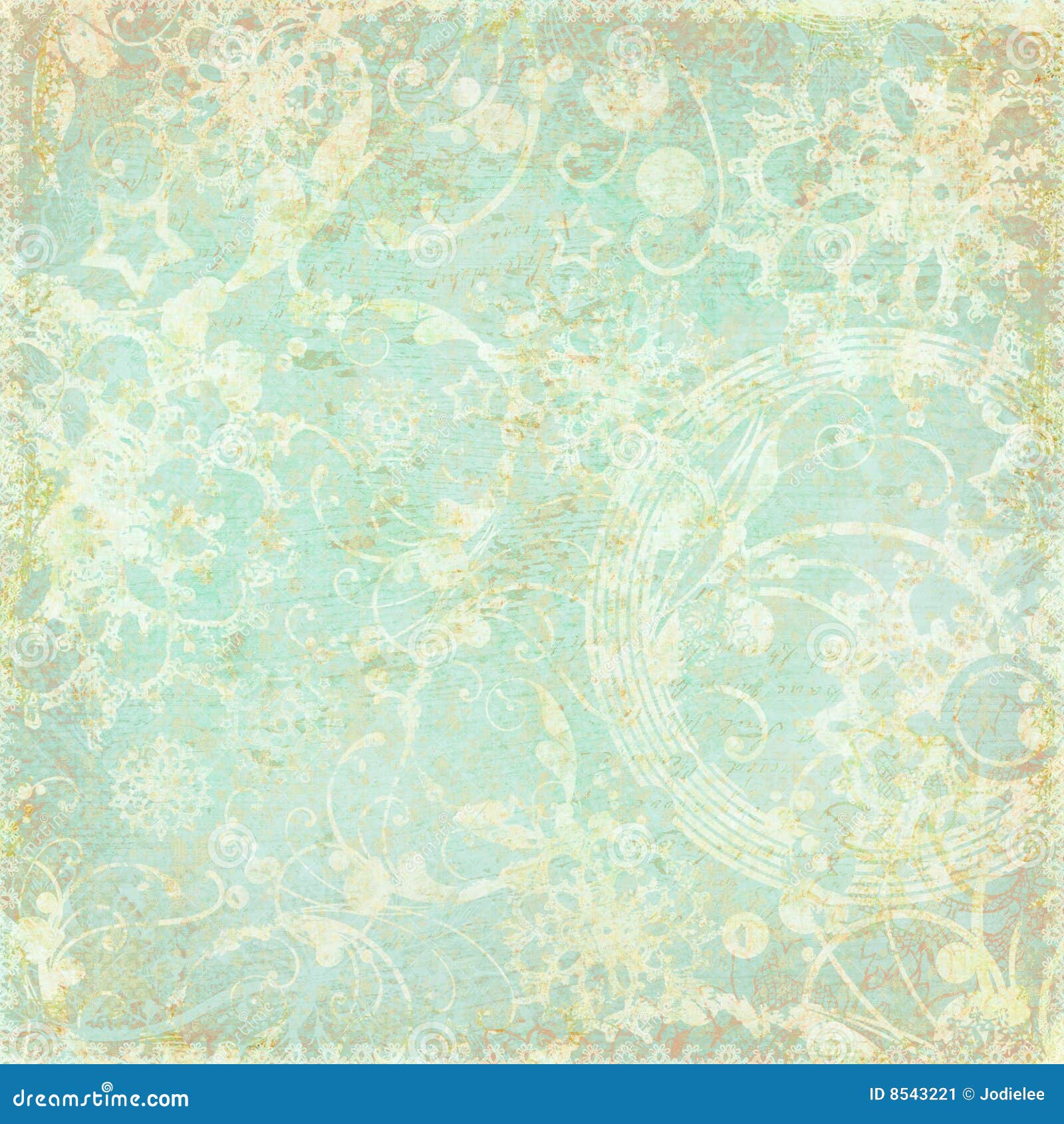 Vintage Floral Antique Background Theme Stock Illustration ...