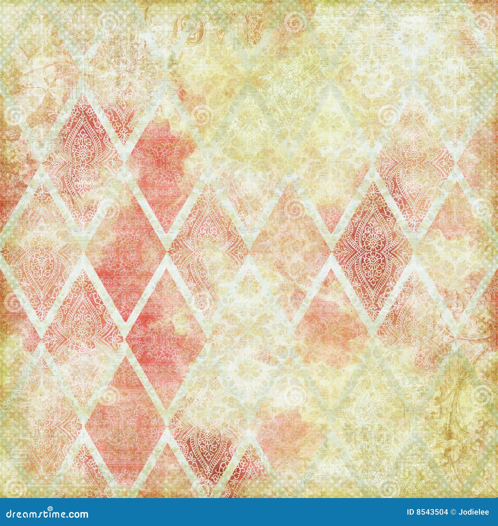 Vintage Floral Antique Background Theme Stock Illustration ...