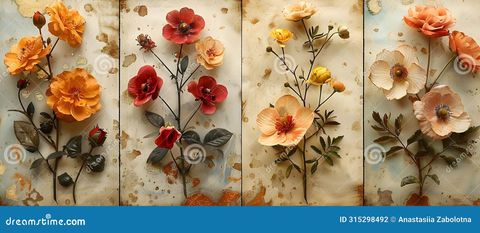 Concept Vintage, Floral, Array, Antique, Backdrop Vintage Floral Array ...