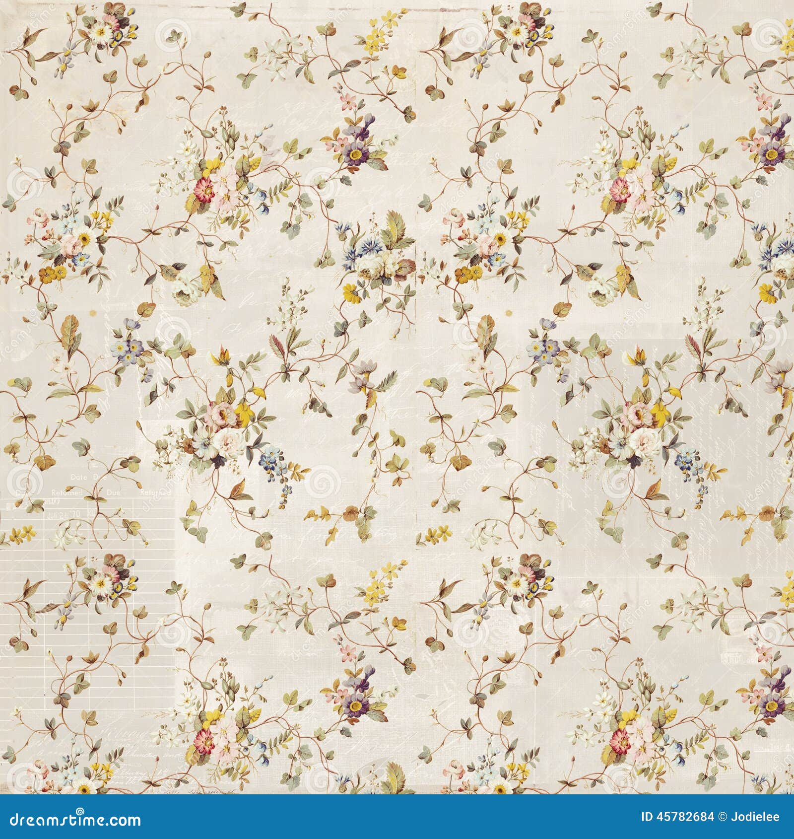 Vintage floral background stock photo. Image of wallpaper - 45782684