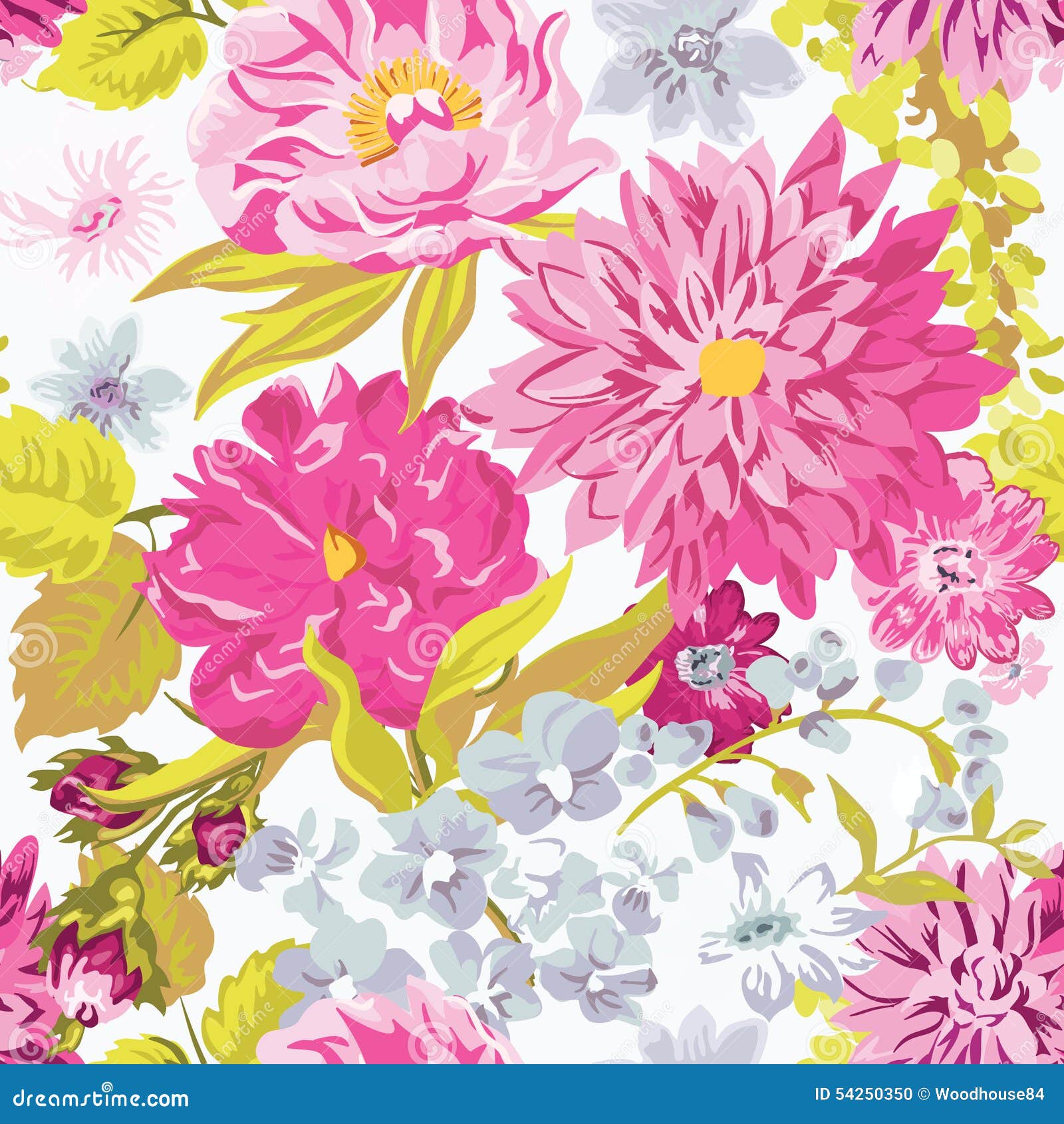 Vintage Floral Background stock vector. Illustration of design - 54250350