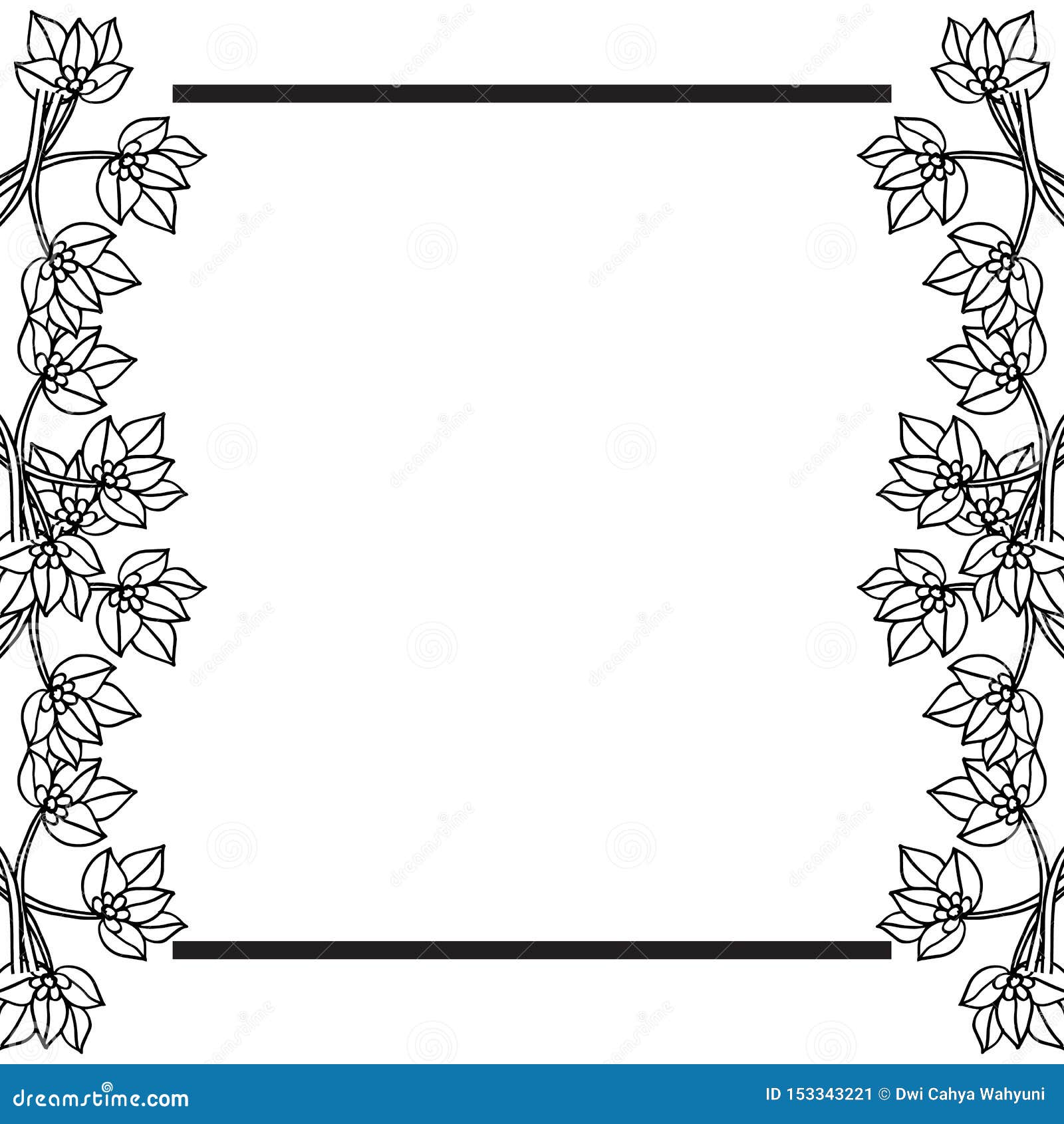 Vintage Floral Banners, Cute Flower Frame. Vector Stock Vector ... Vintage Floral Banners, Cute Flower Frame. Vector Stock Vector ...