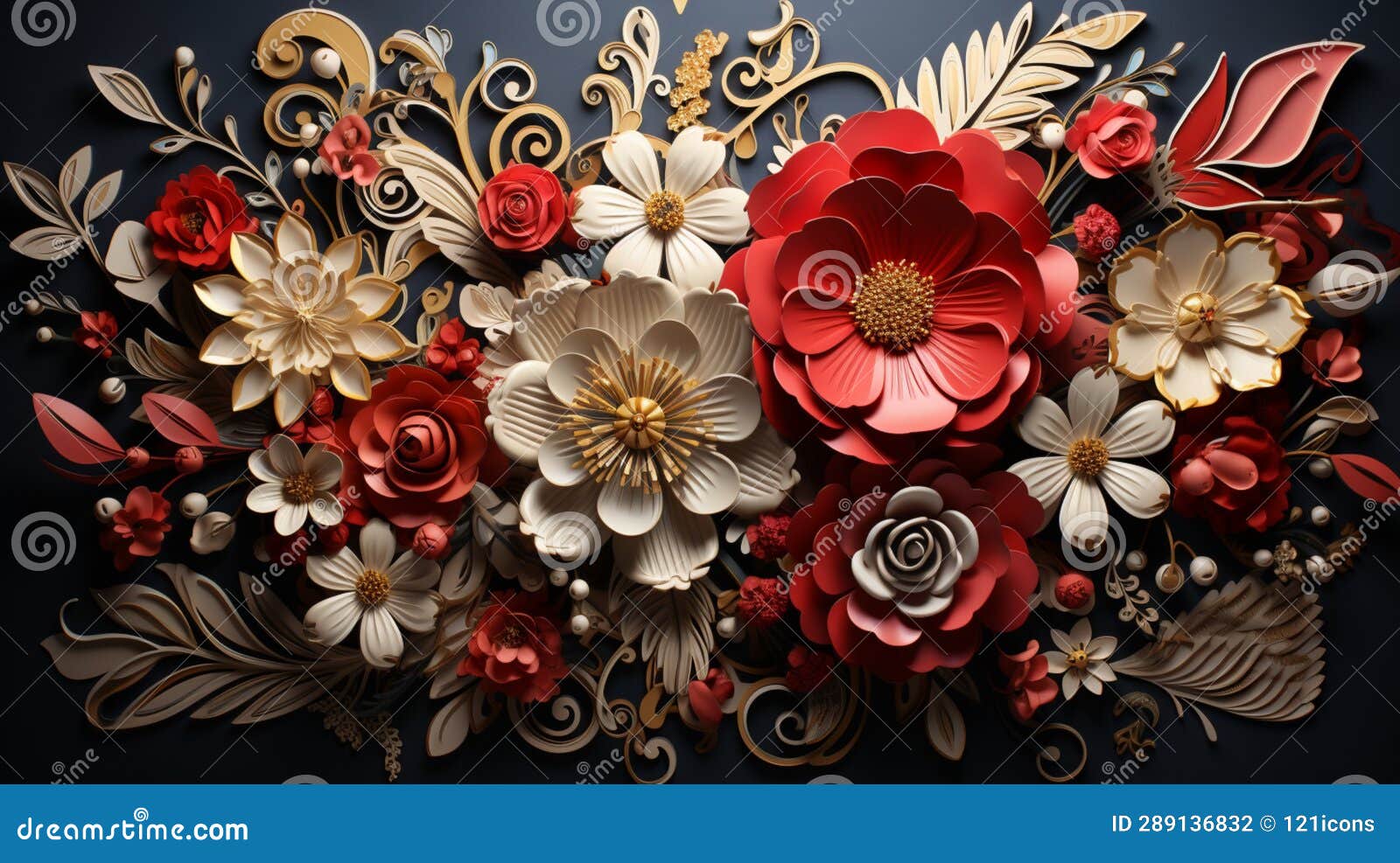 A vintage floral border stock illustration. Illustration of party ...