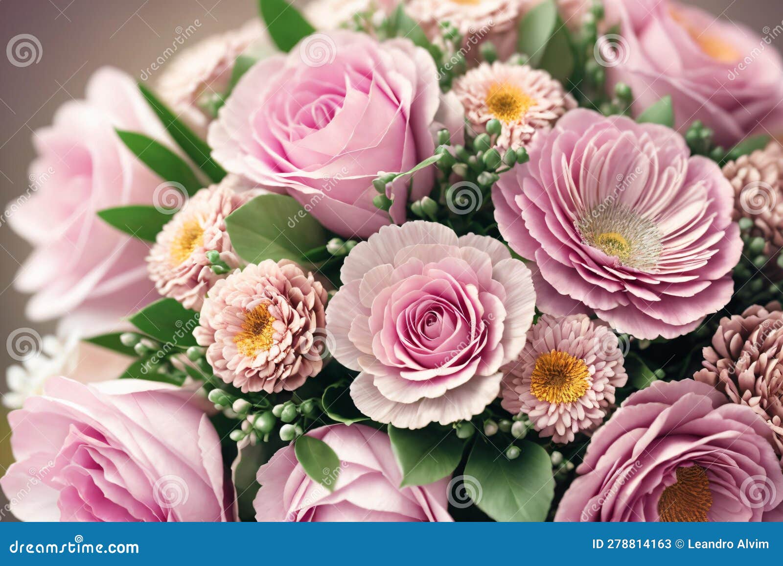 Vintage Floral Bouquet a Beautiful Spring Pattern.AI Generated Stock ...