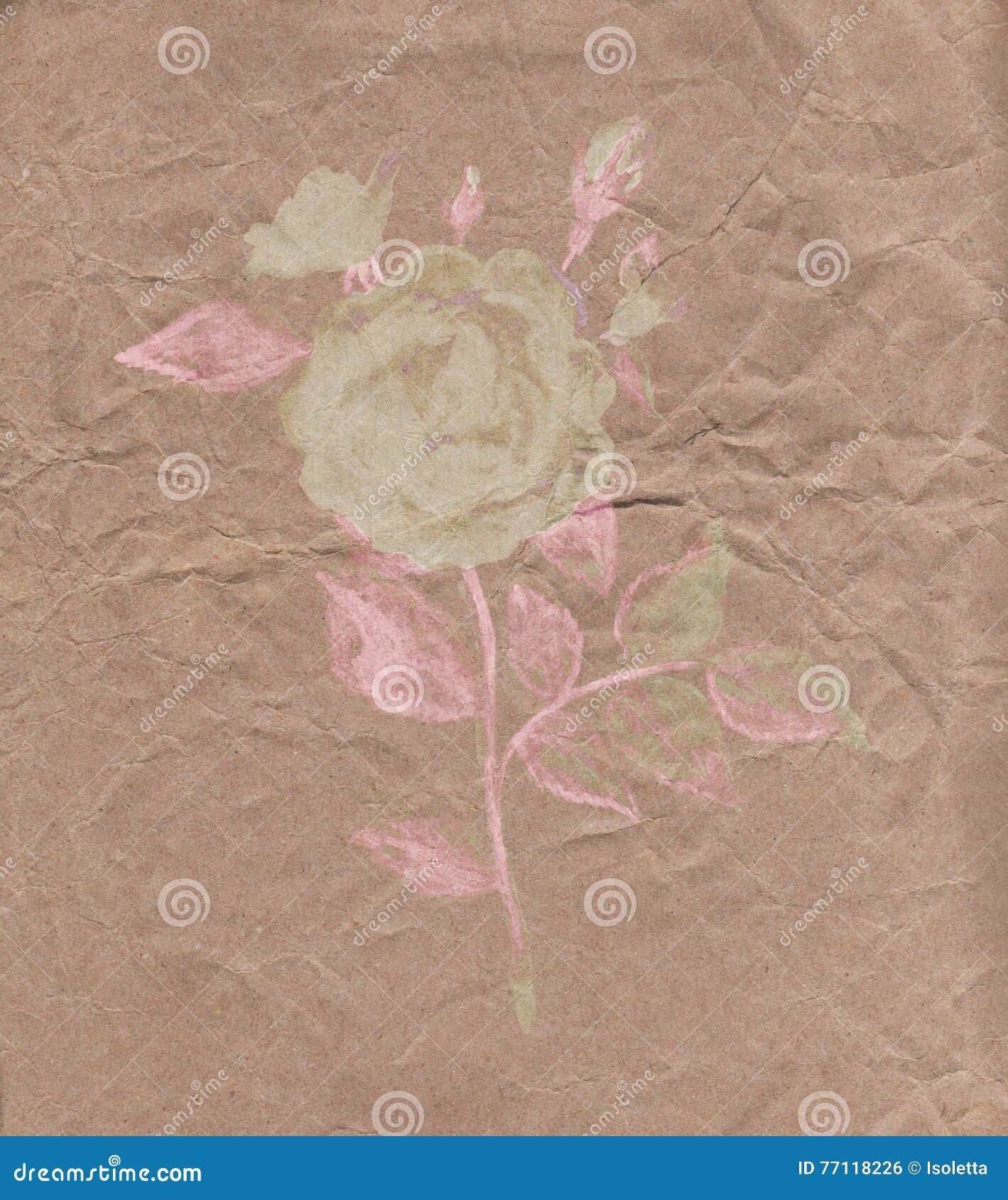Vintage floral card stock illustration. Illustration of draw - 77118226