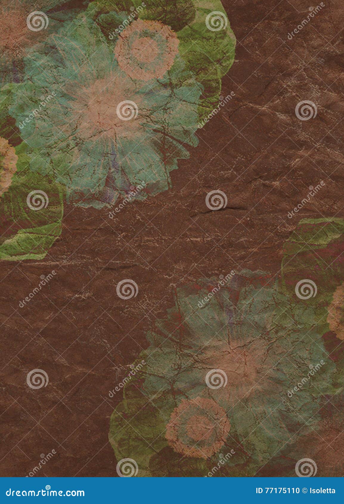 Vintage floral card stock illustration. Illustration of leaf - 77175110