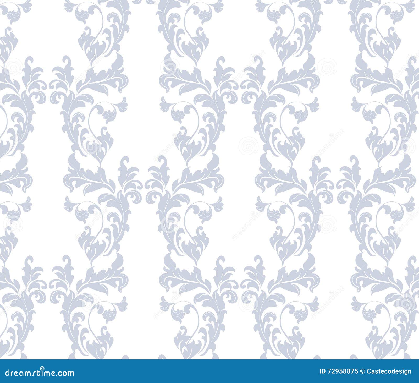 Vintage Floral Classic Ornament Pattern Stock Vector - Illustration of ...