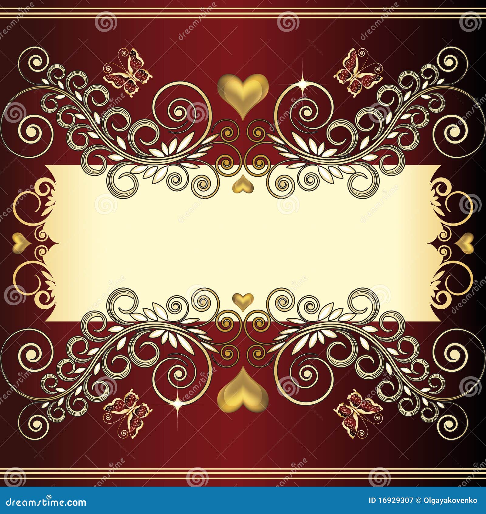 Vintage Floral Decorative Background Stock Vector - Illustration of ...