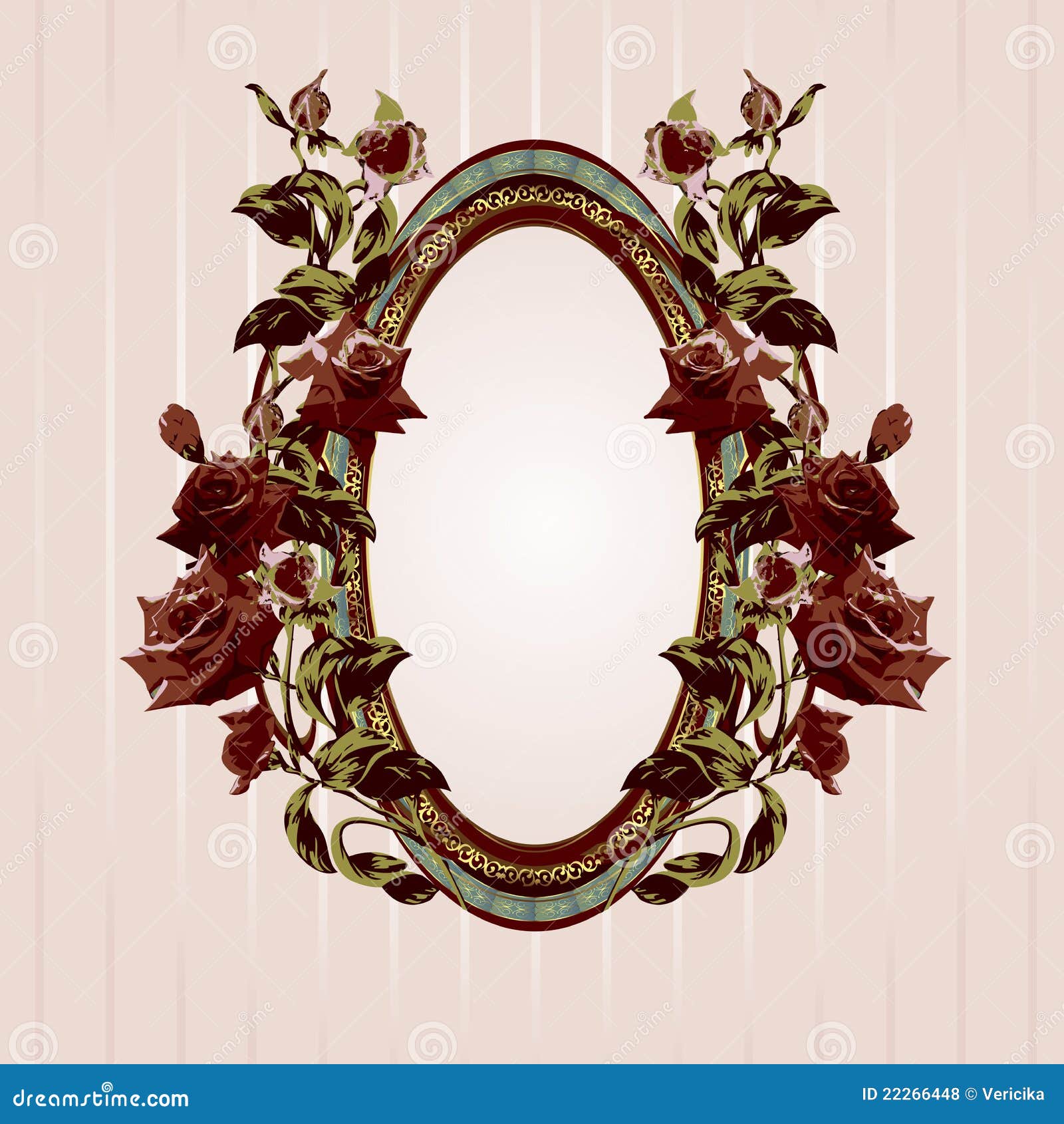 Vintage floral frame stock vector. Illustration of decoration - 22266448