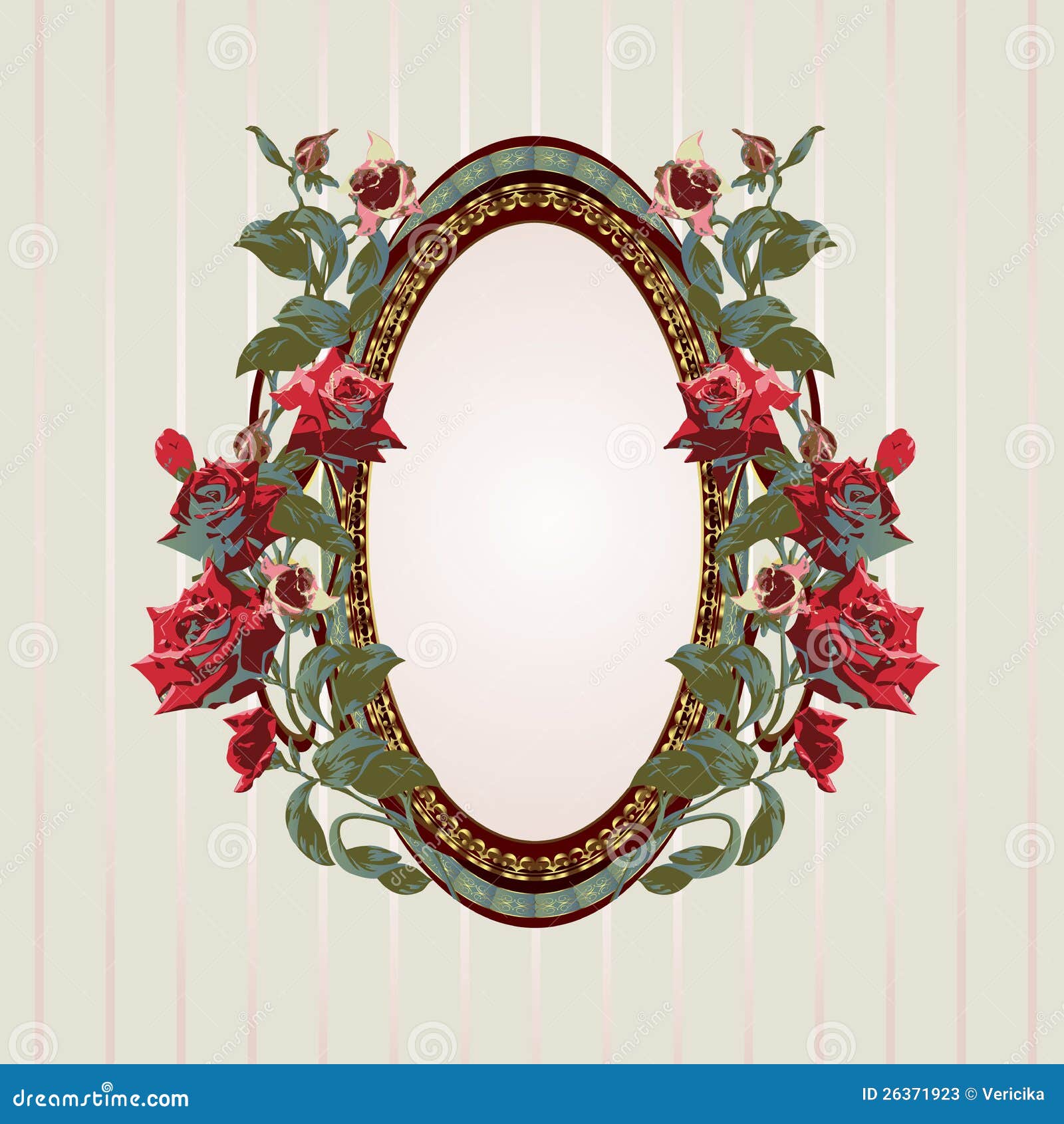 Vintage floral frame stock vector. Illustration of leaf - 26371923