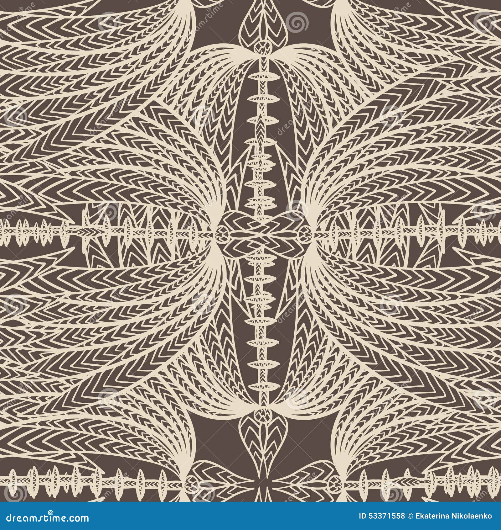 Vintage Floral Lace Seamless Geometric Pattern Stock Vector ...