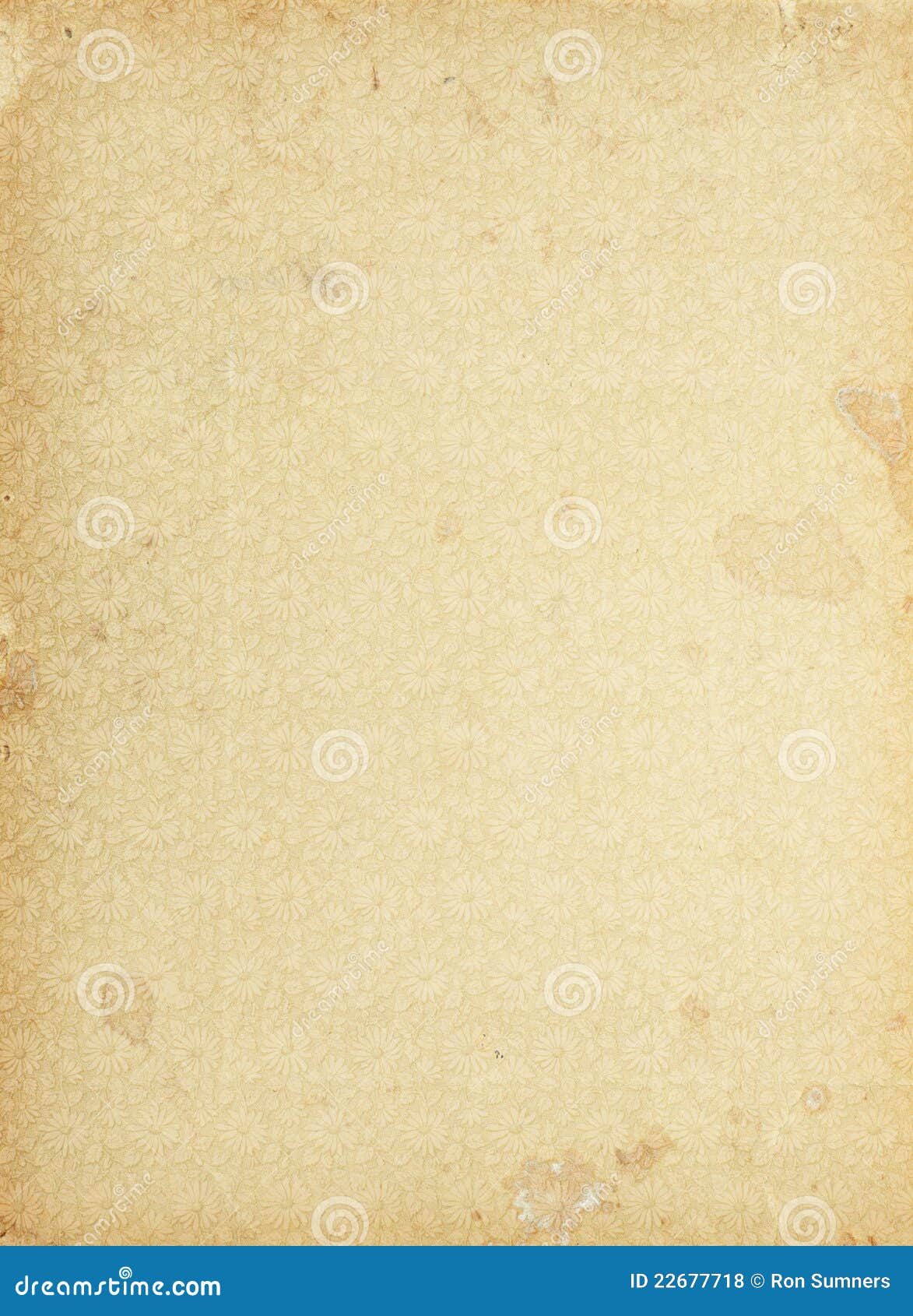 Vintage Floral Pattern Paper Stock Illustration - Illustration of page ...