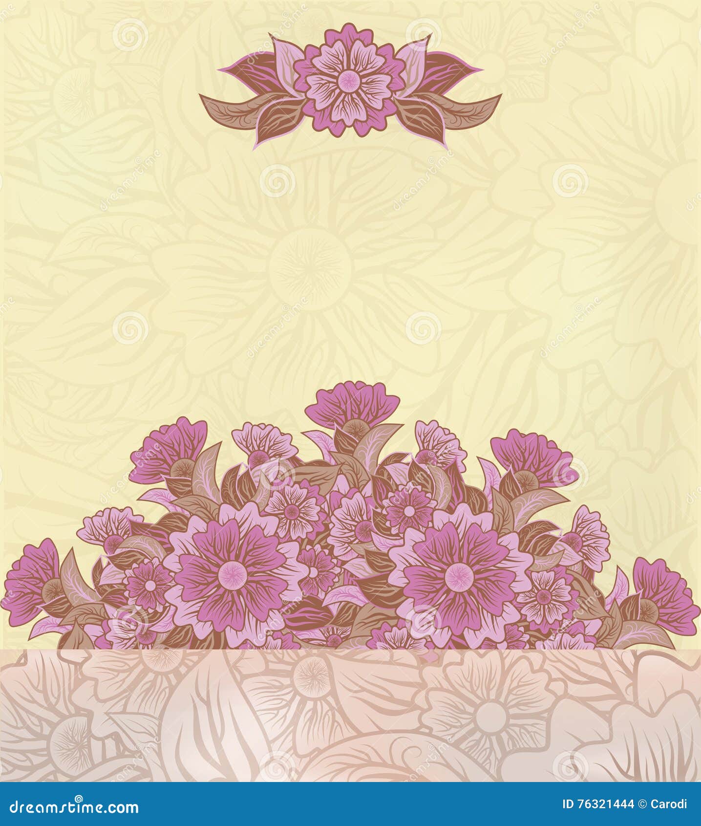 Vintage Floral Wallpaper, Vector Stock Vector - Illustration of decor ...