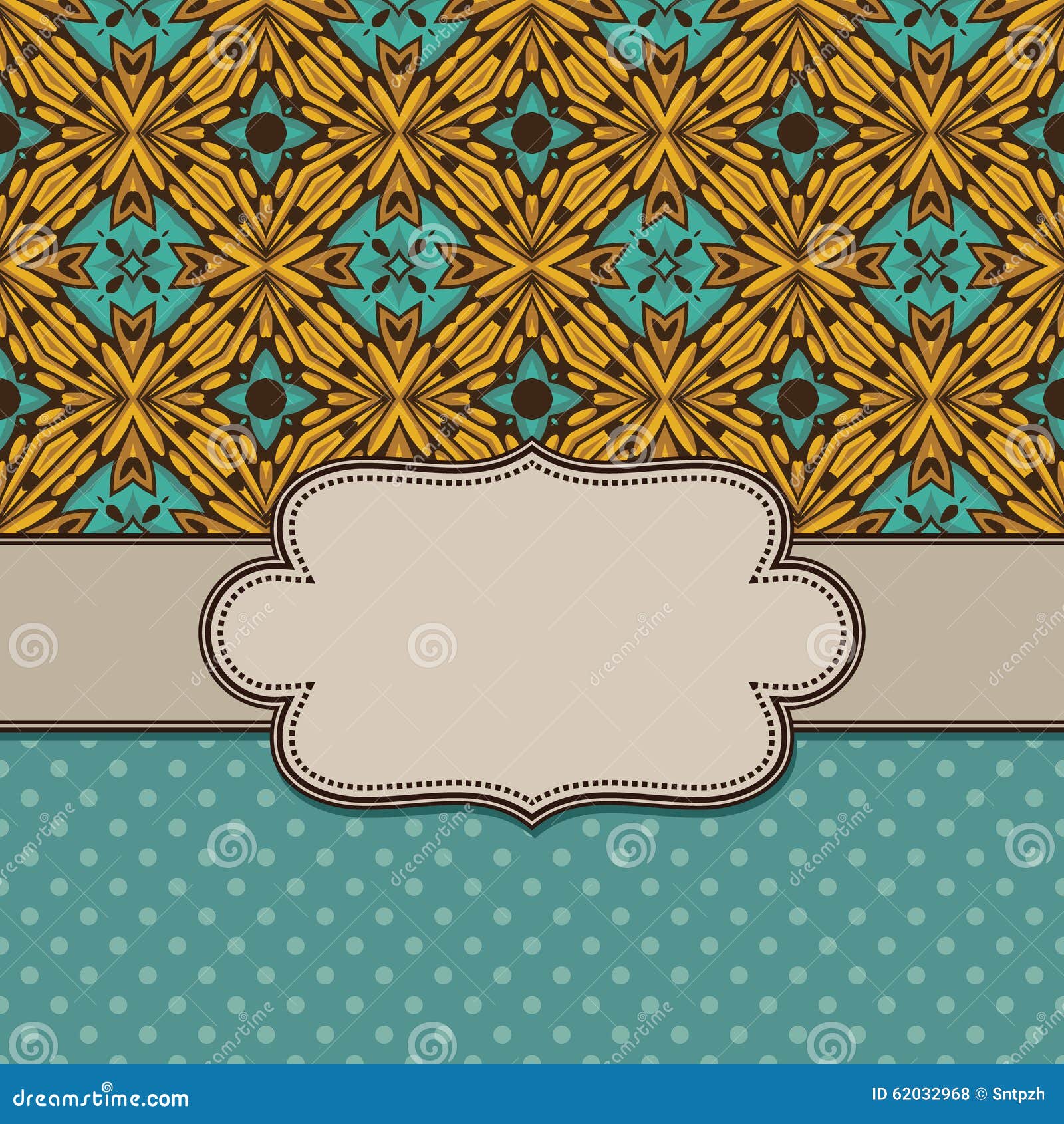 Vintage Flower Frame Design. Stock Vector - Illustration of deco ...