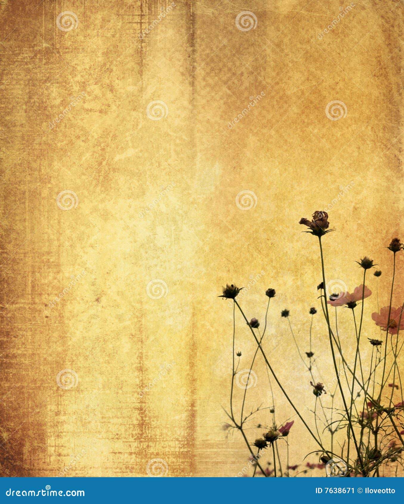 Old And Flower Paper Texture Background Stock Image | CartoonDealer.com ...