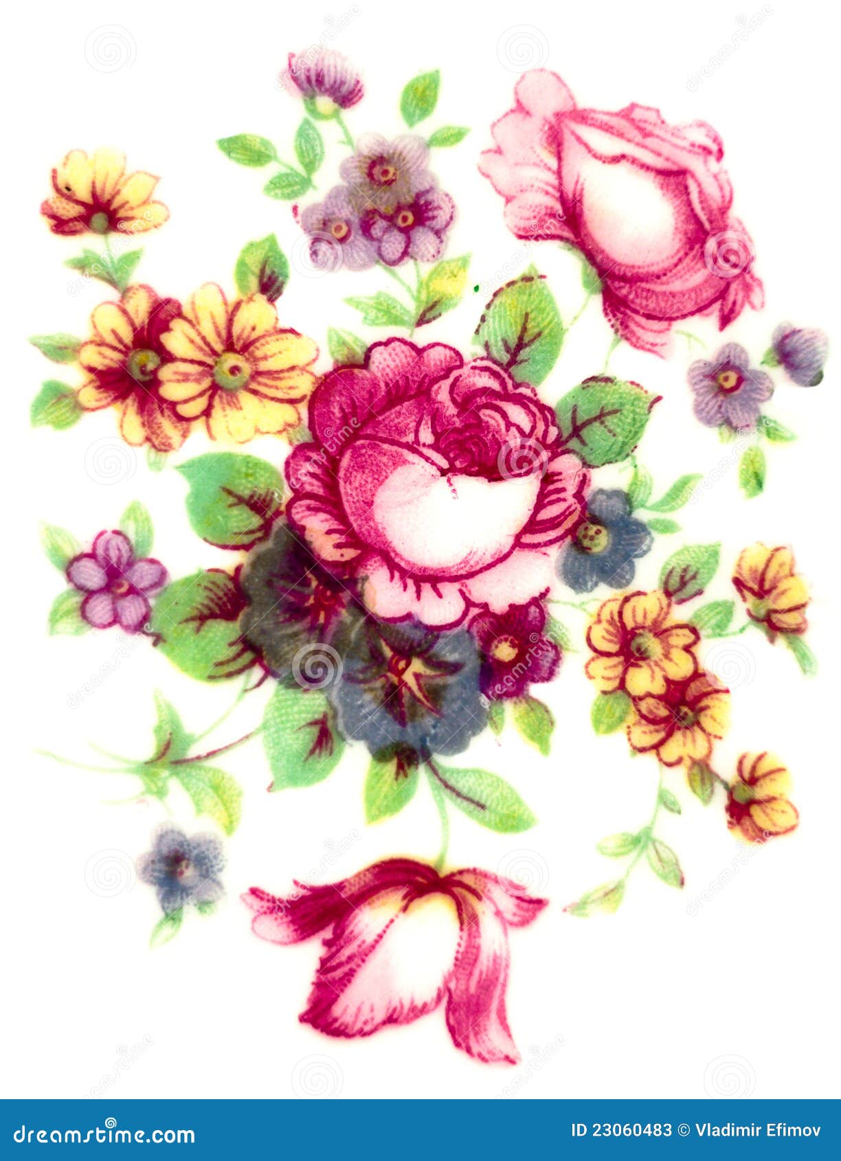 Vintage flowers pattern stock image. Image of macro, porcelain - 23060483