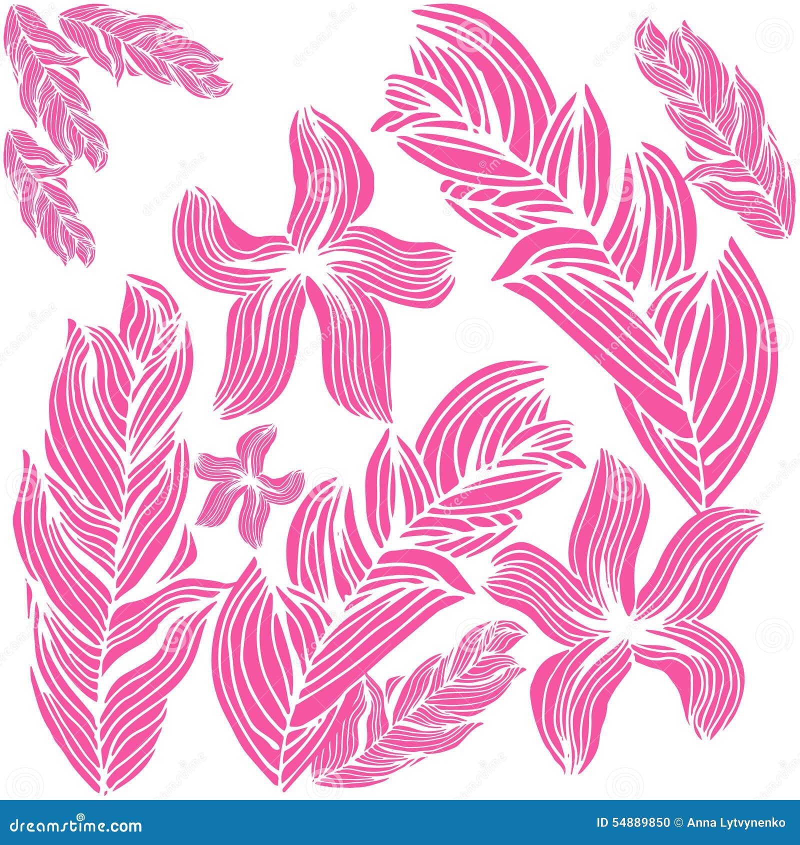 Vintage flowers shadows stock vector. Illustration of black - 54889850