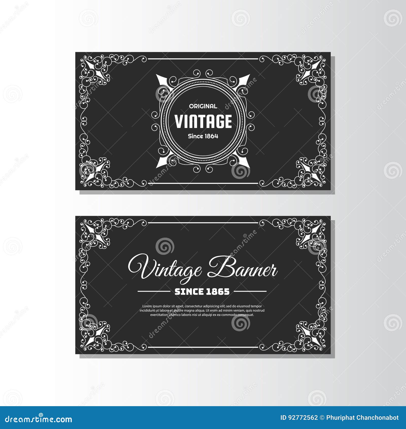 Vintage Flyer Background Design Template Stock Vector - Illustration of ...