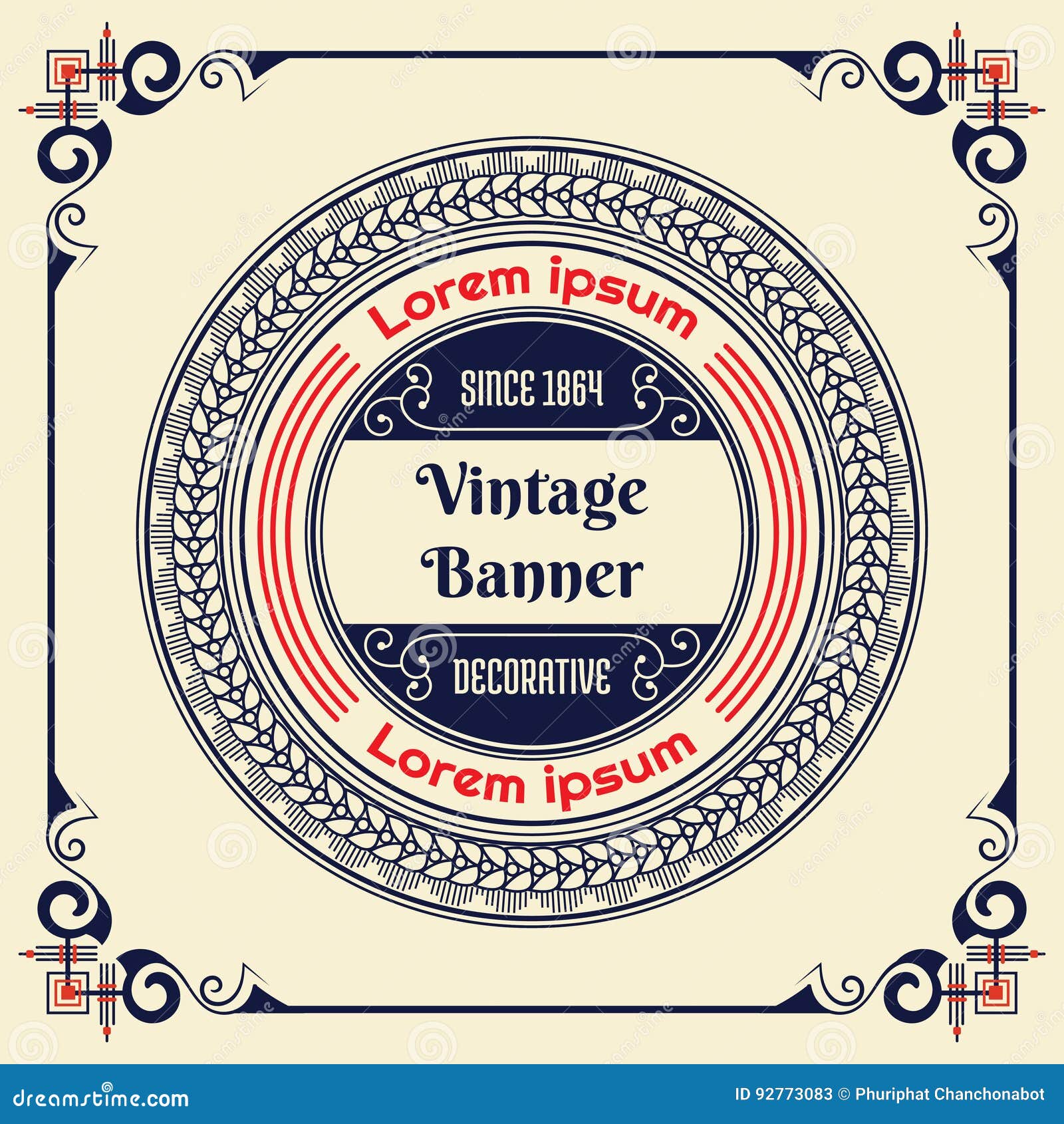 Vintage Flyer Background Design Template Stock Vector - Illustration of ...