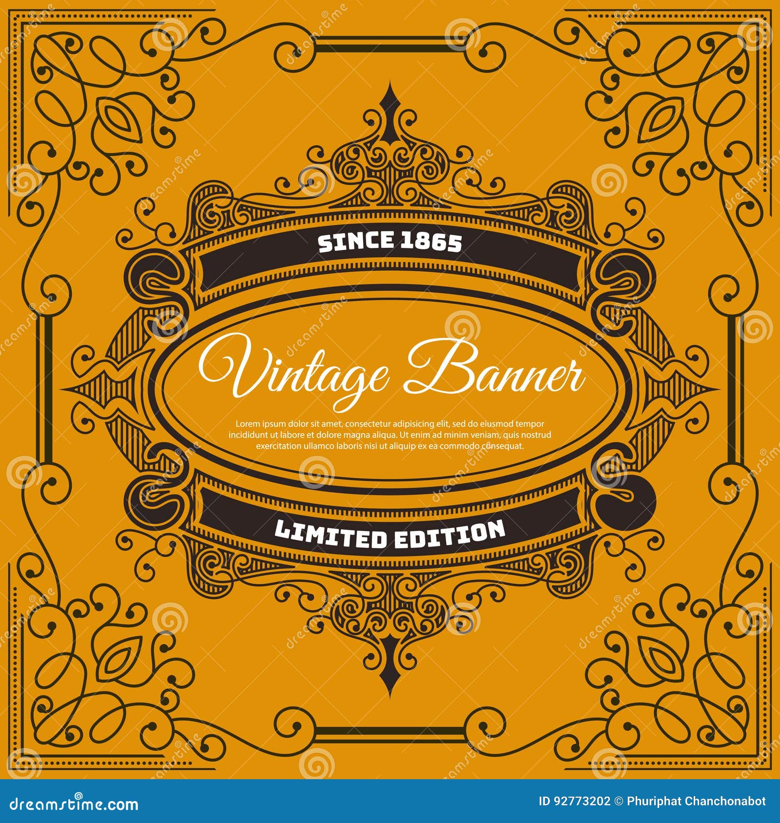 Vintage Flyer Background Design Template Stock Vector - Illustration of ...