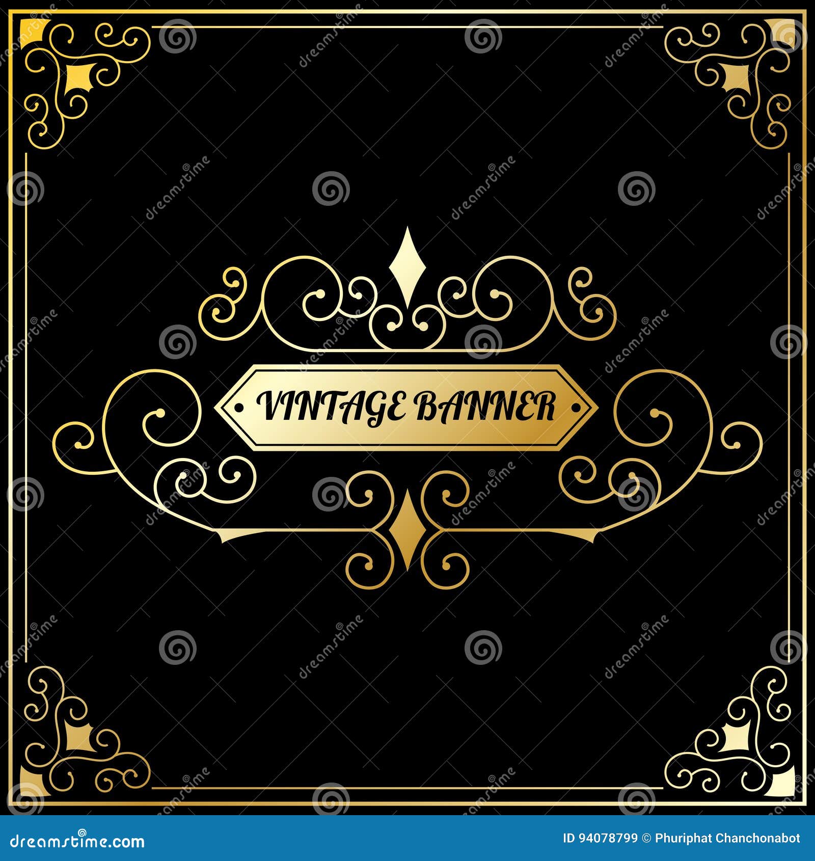 Vintage Flyer Background Design Template Stock Vector - Illustration of ...