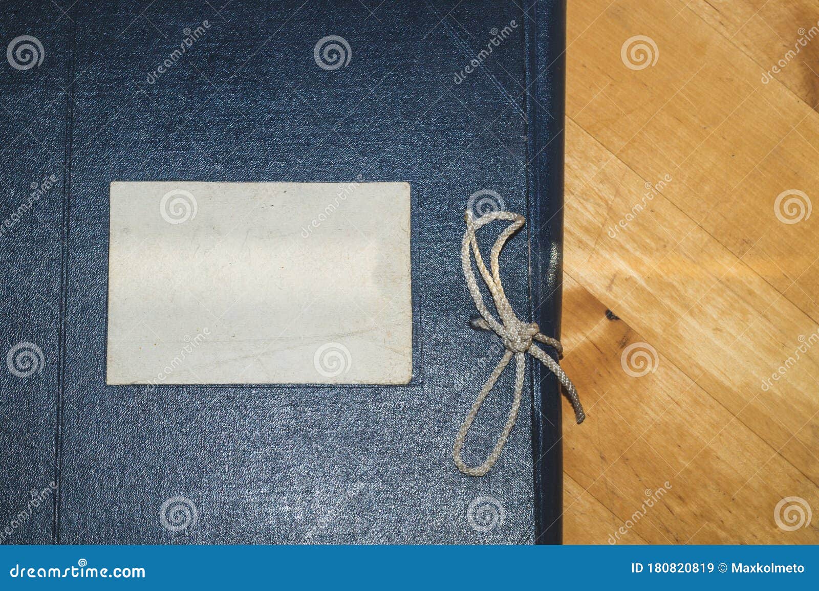 Vintage Folder for Paper with Blank Label. Old Folder for Documents ...