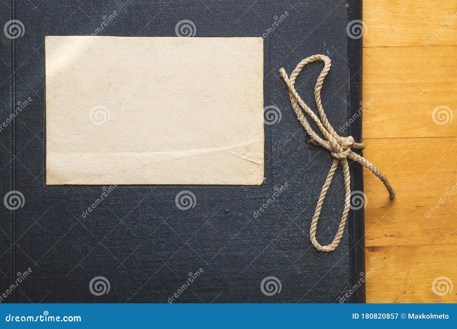 Vintage Folder for Paper with Blank Label. Old Folder for Documents ...