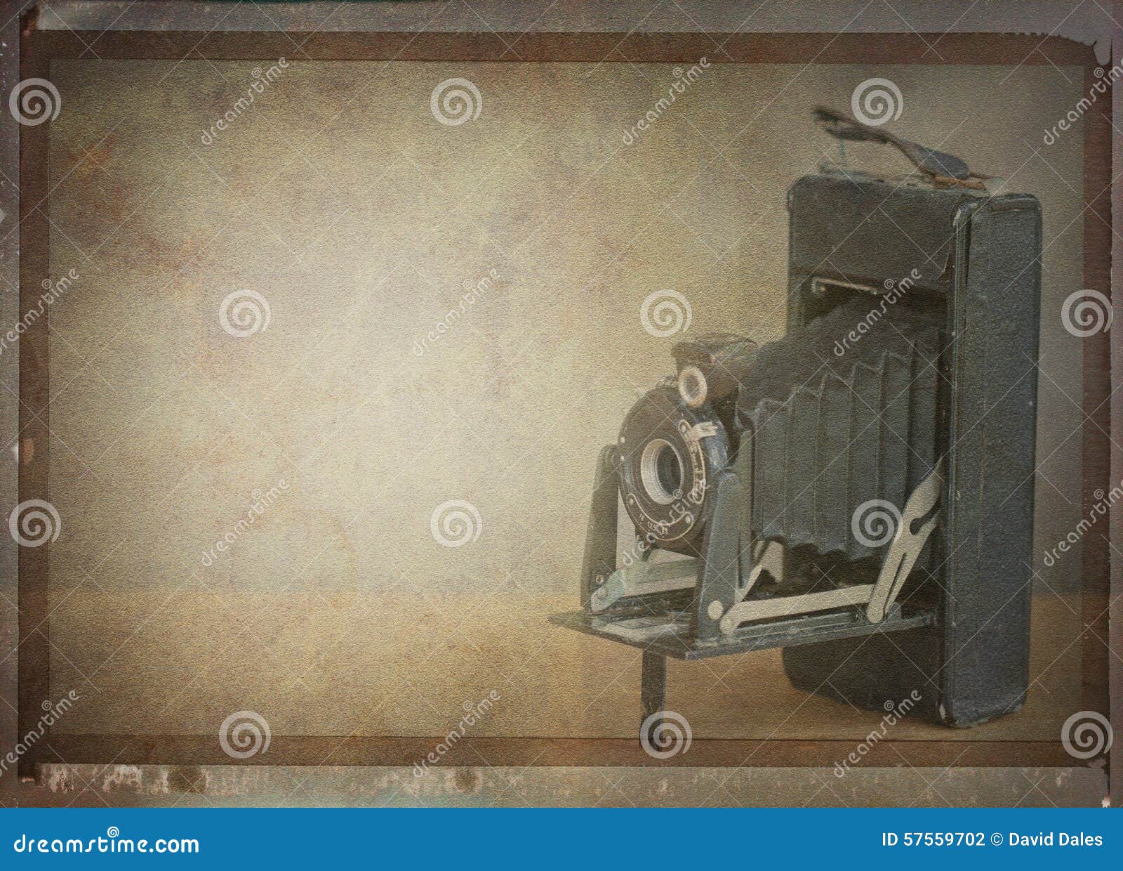 Vintage folding camera. stock photo. Image of manual - 57559702