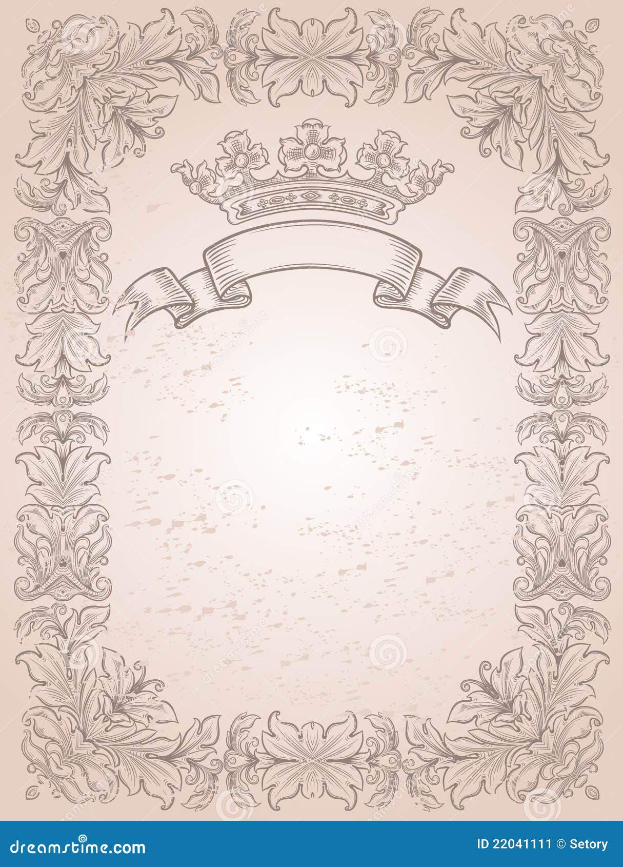 Vintage form stock vector. Illustration of blank, ornate - 22041111