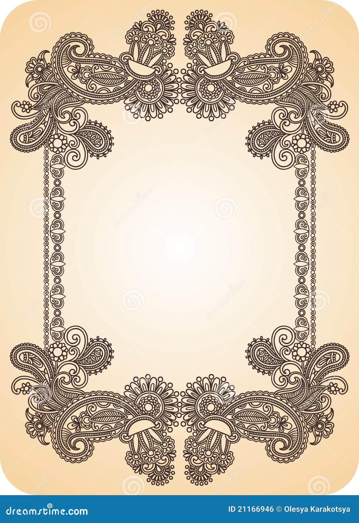 Vintage frame stock vector. Illustration of calligraphic - 21166946