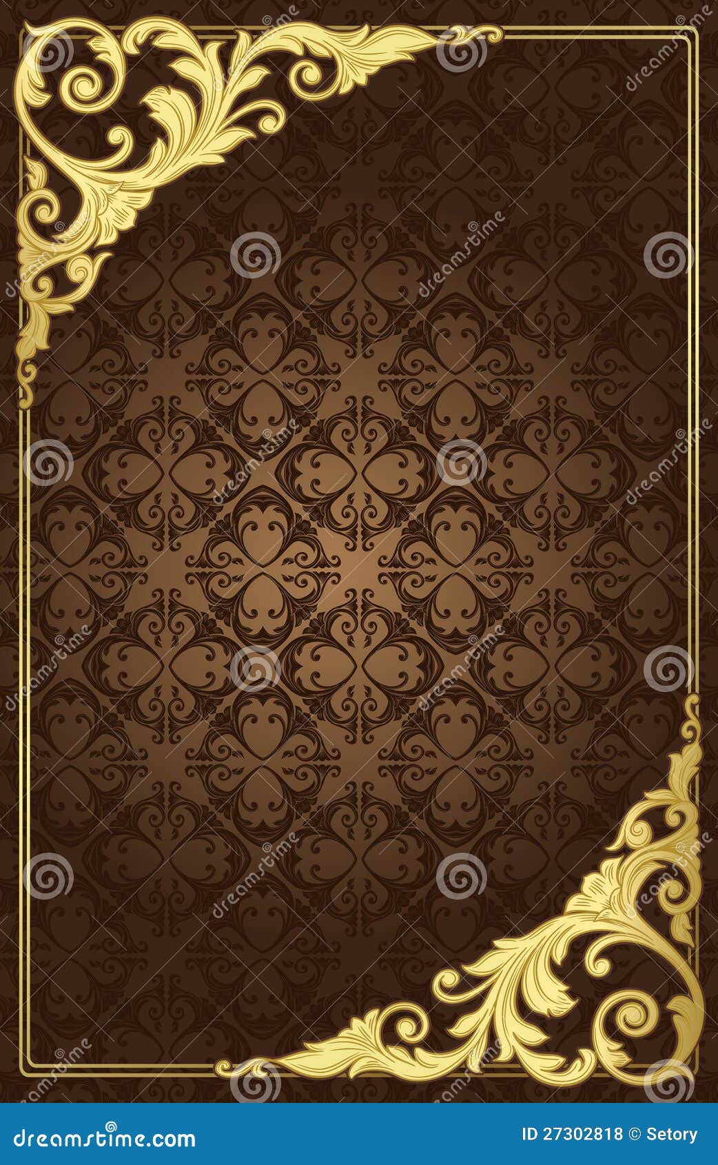 Vintage frame stock vector. Illustration of pattern, elements - 27302818