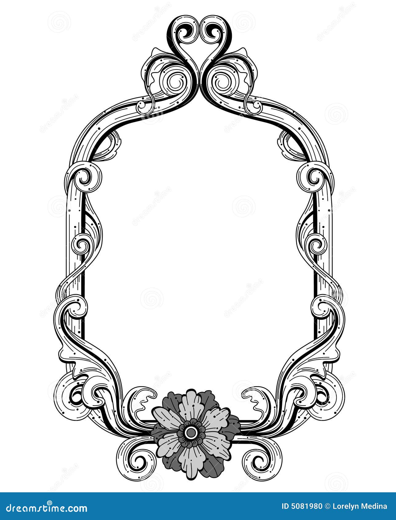Vintage Frame stock illustration. Illustration of ornate - 5081980