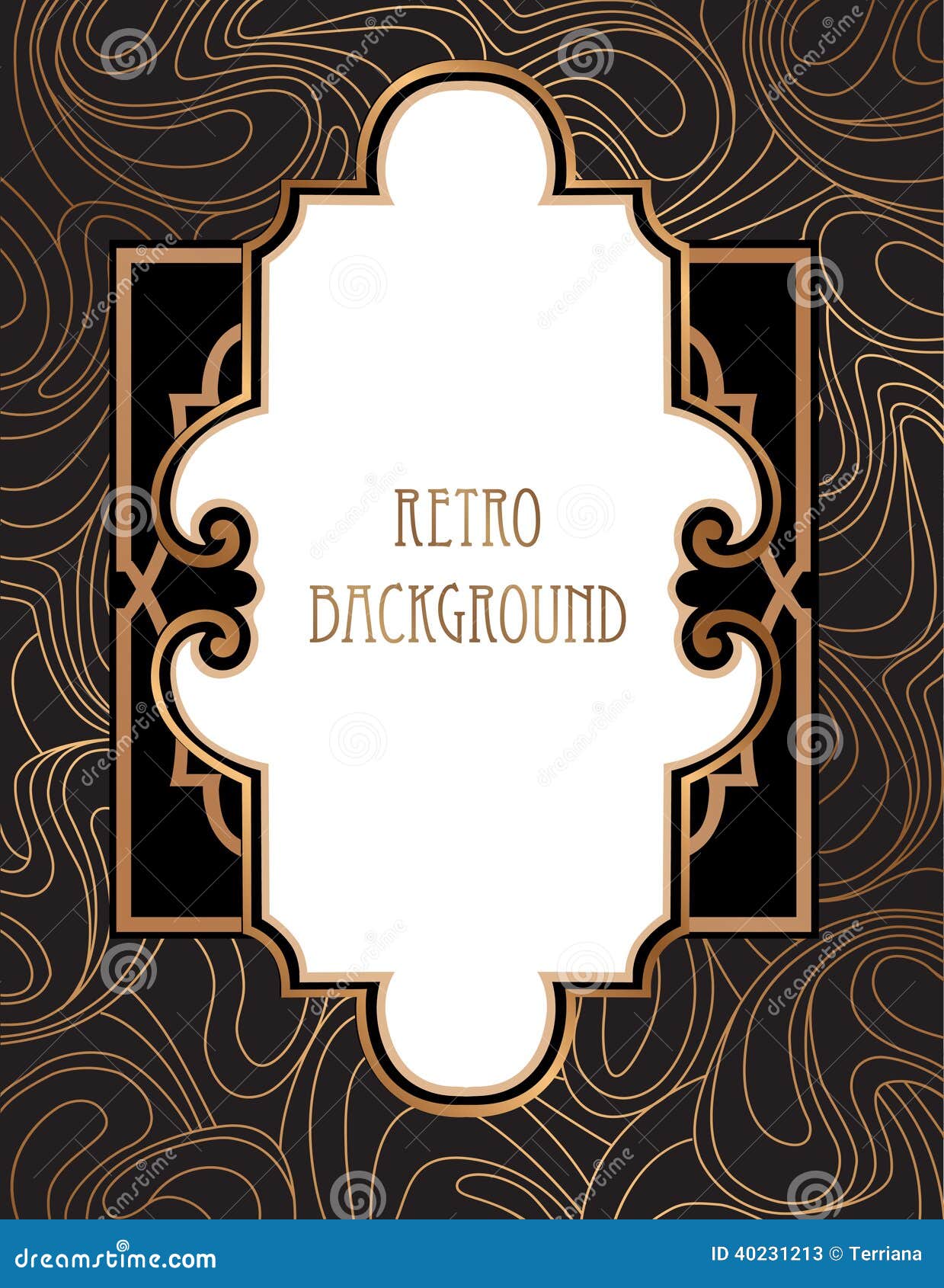 Vintage Frame Background. Vintage Wallpaper with Copy Space. Stock ...