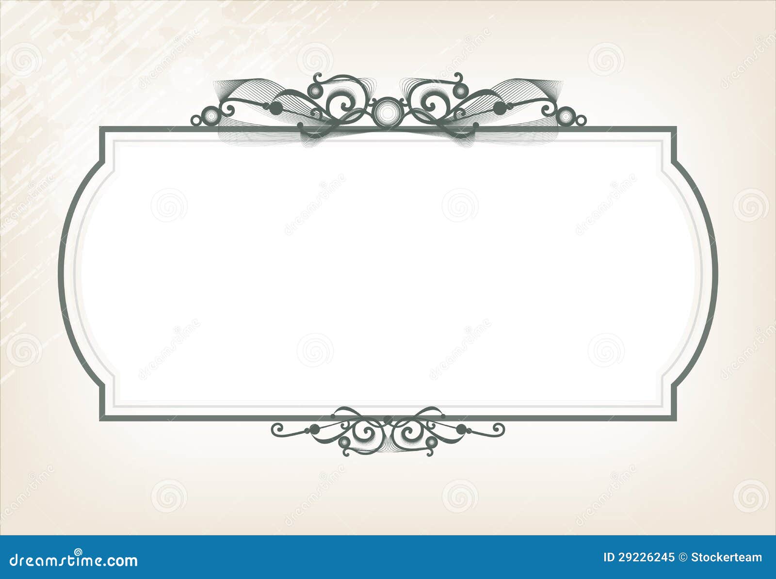 Vintage Frame Border And Background Stock Illustration - Illustration ...