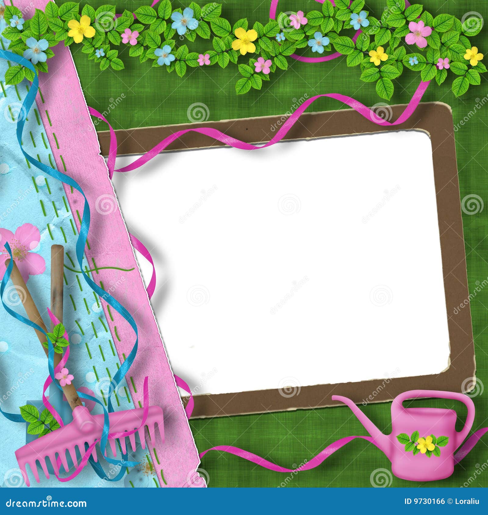 Vintage frame with bunch stock illustration. Illustration of frame ...