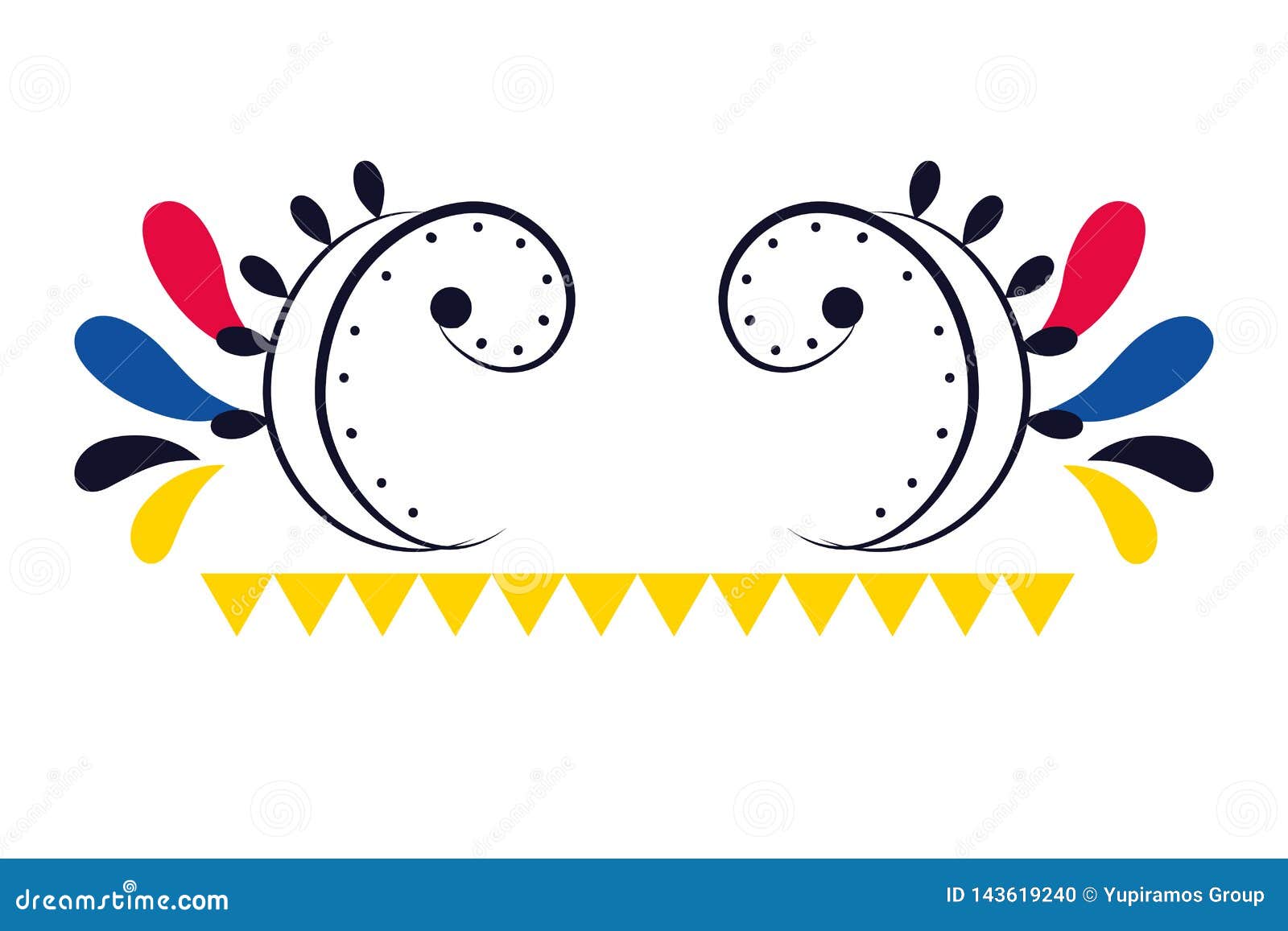 Vintage frame cartoon stock vector. Illustration of greeting - 143619240