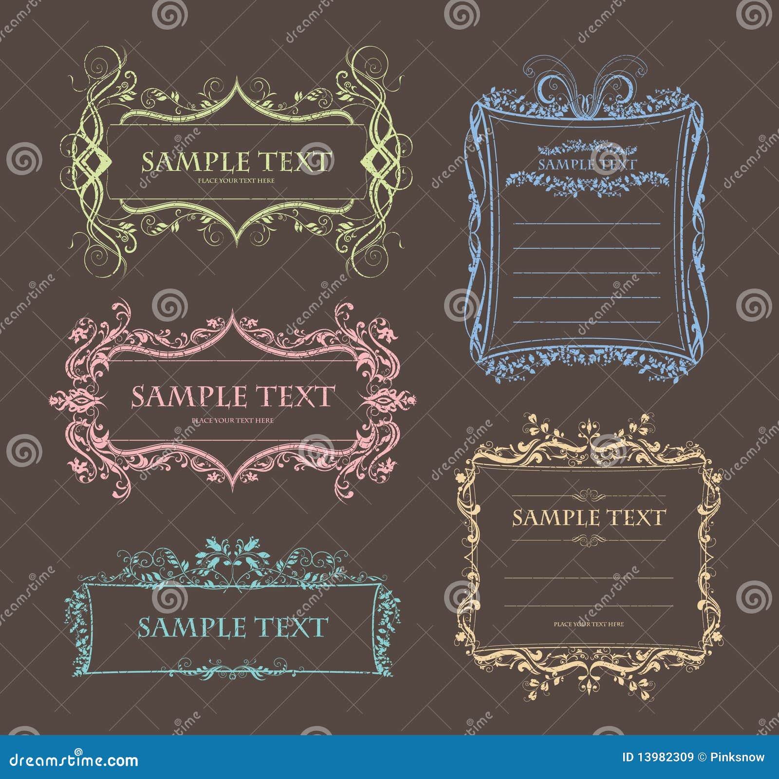 Vintage frame design stock vector. Illustration of heraldic - 13982309
