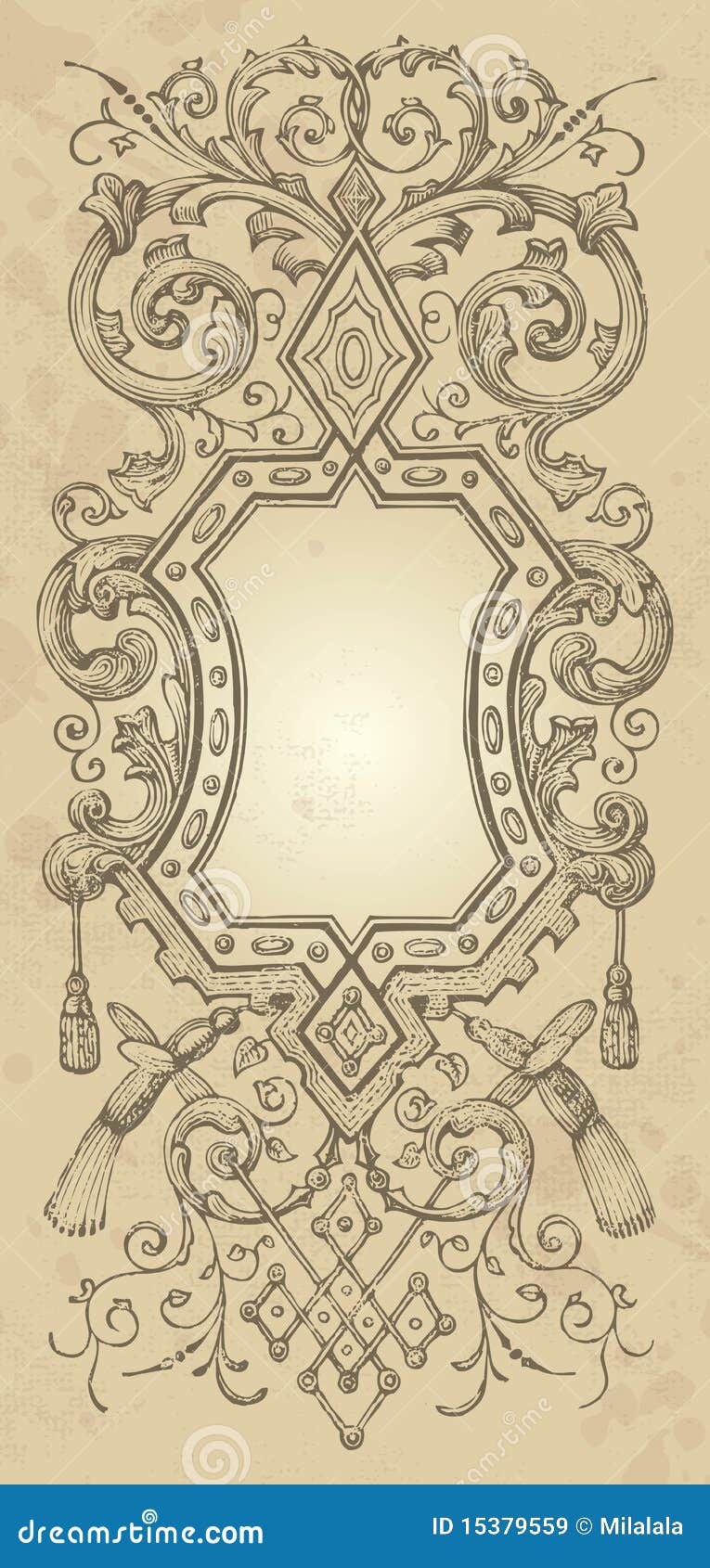 Vintage Frame Design (vector) Stock Vector - Illustration of grunge ...