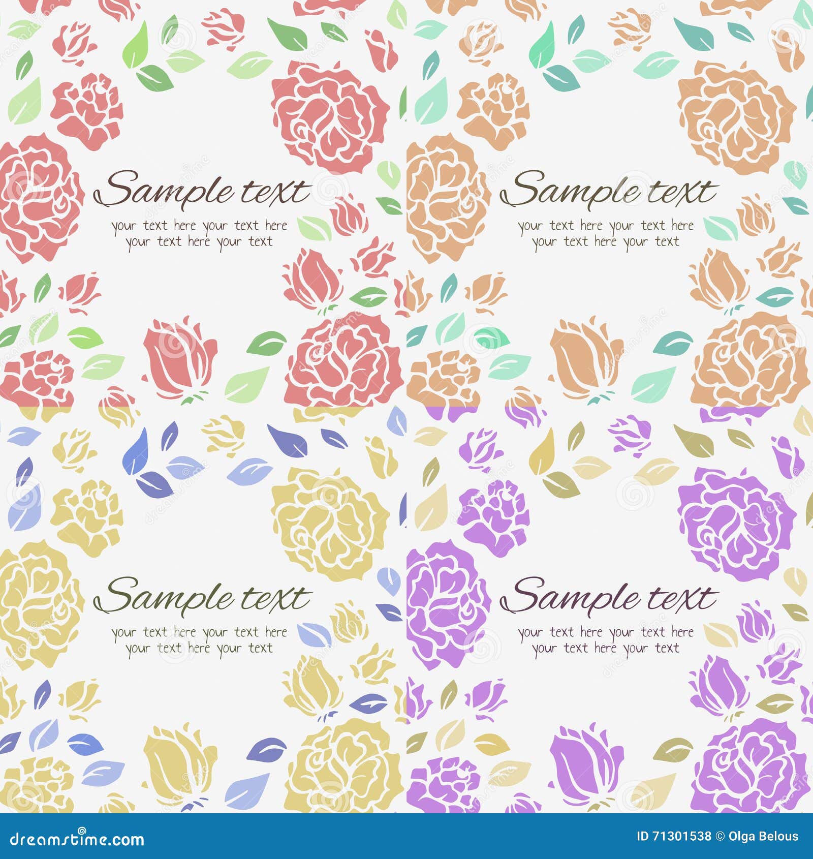 Vintage Frame with Floral Pattern. Stock Vector - Illustration of ...