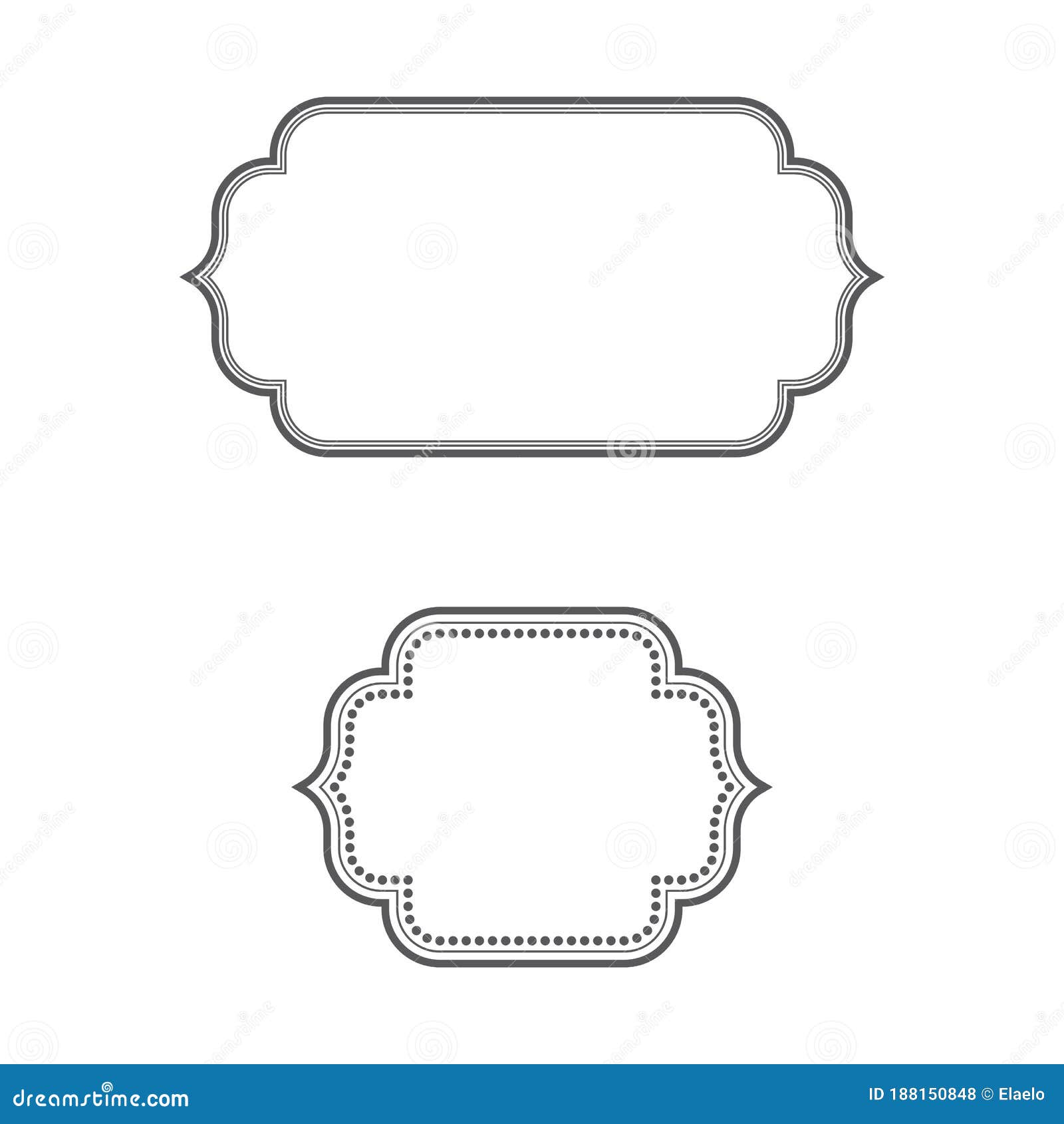 Vintage Frame Icon Template Vector Stock Vector - Illustration of cover ...