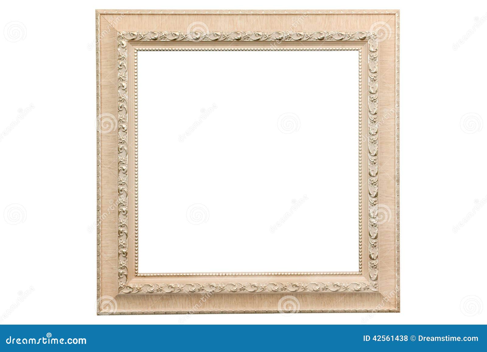 Vintage Frame Isolated on White Background Stock Photo - Image of ...