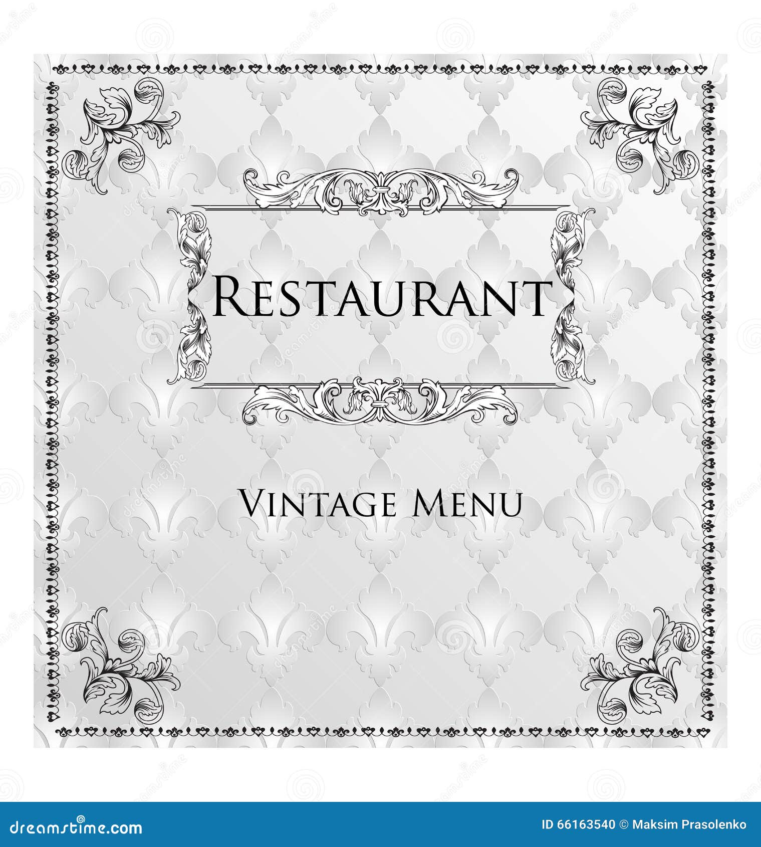 Vintage frame with pattern stock vector. Illustration of stem - 66163540