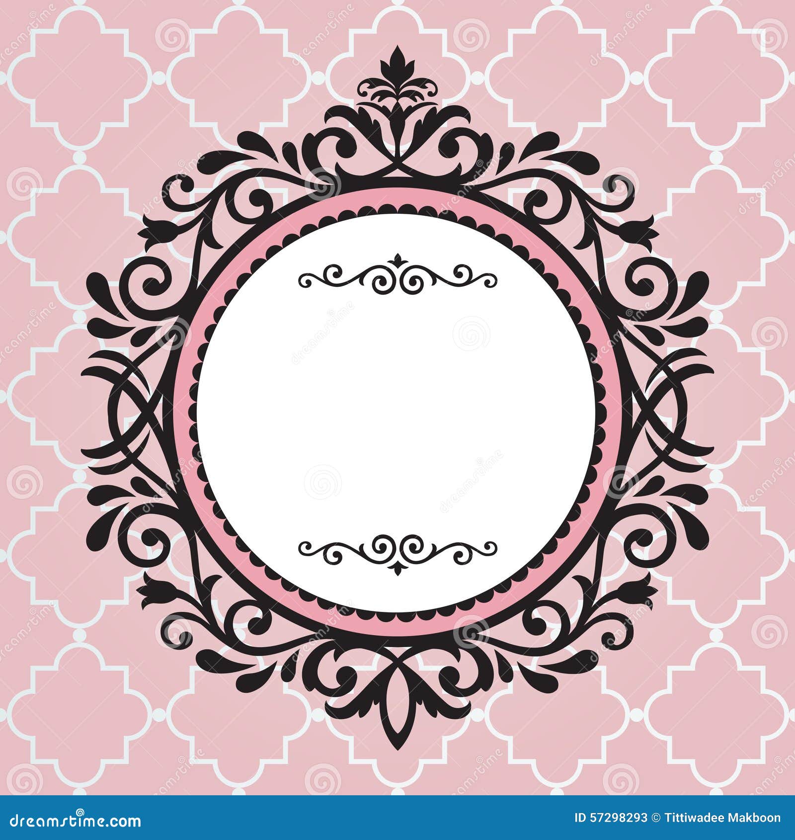 Pink Vintage Border