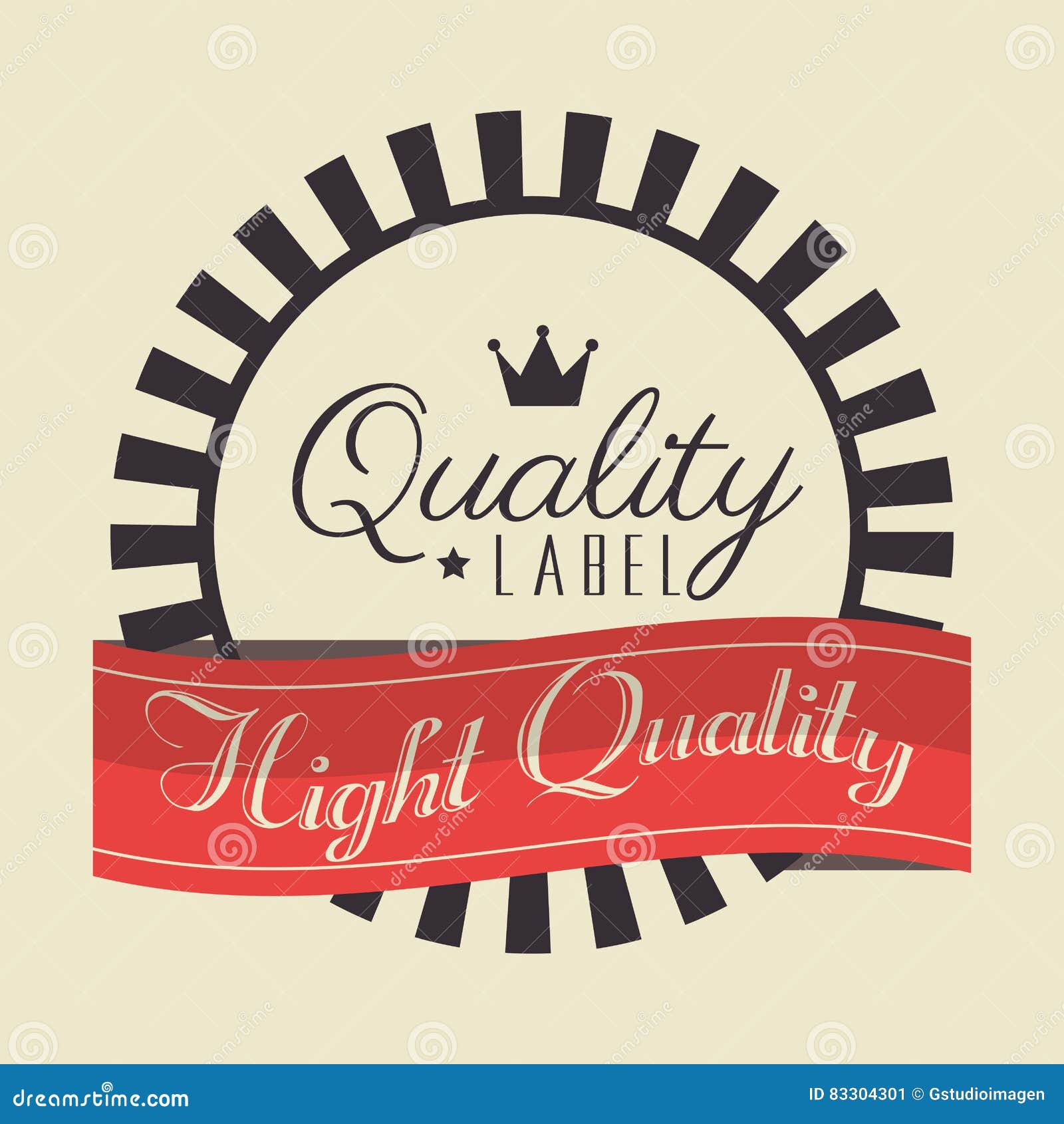 Vintage frame quality seal stock illustration. Illustration of business ...