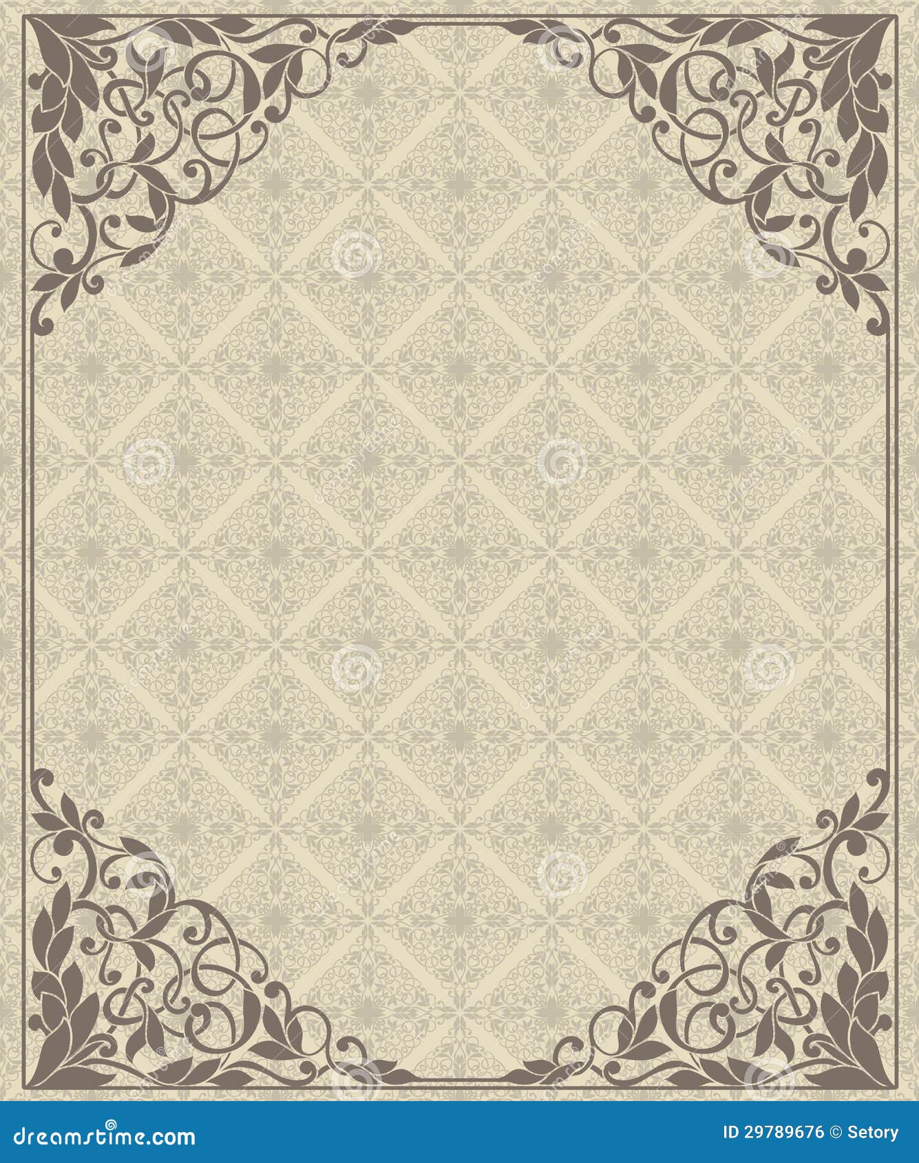 Vintage frame stock vector. Illustration of decor, banner - 29789676