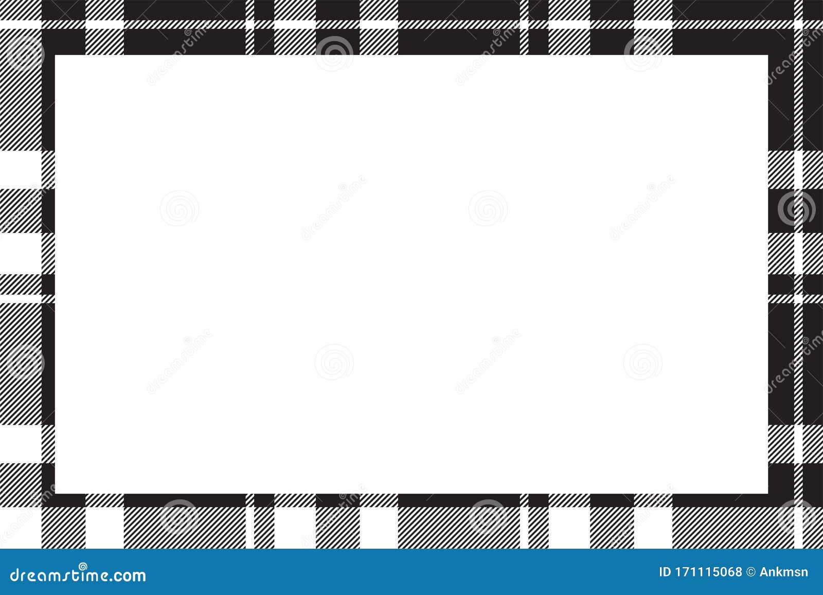 Vintage Frame Vector. Scottish Border Pattern Retro Style Stock Vector ...